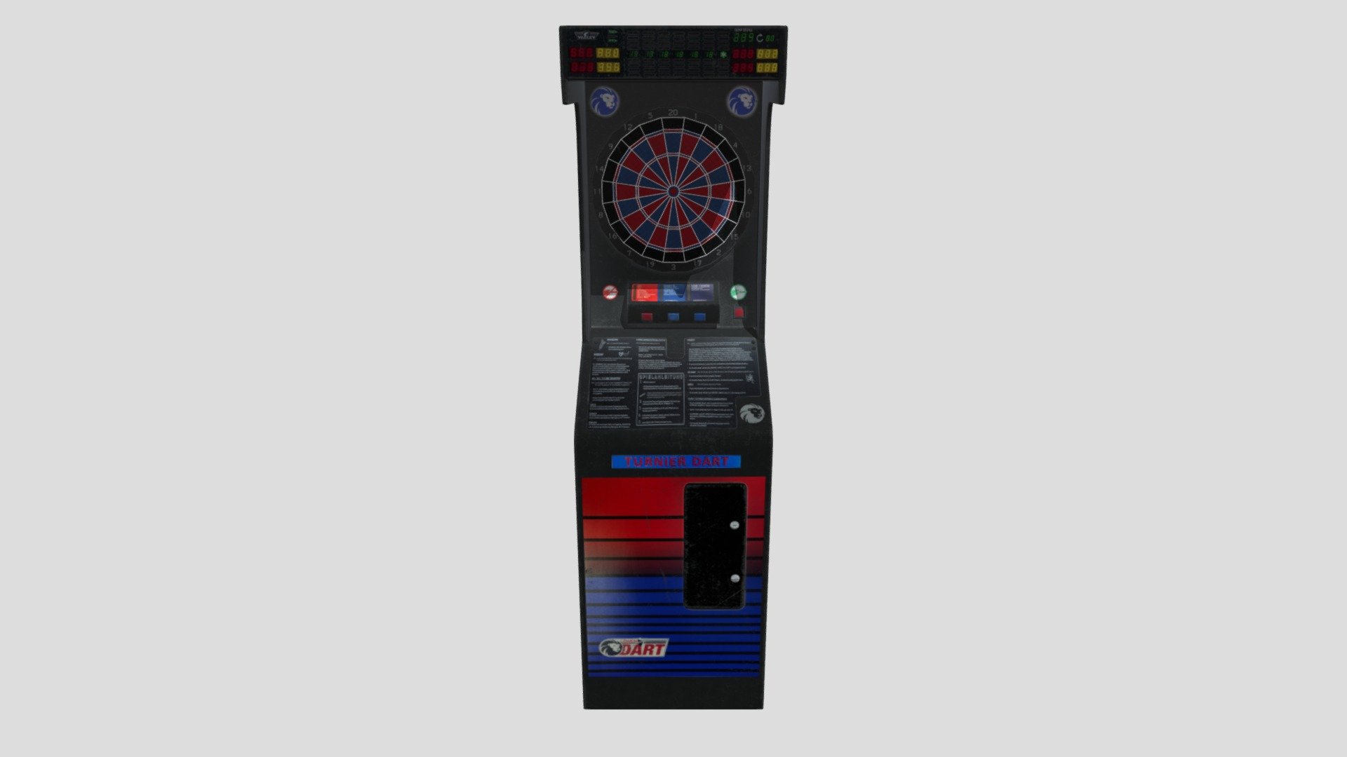 Dart Machine Dart Board 3d Model By Dreamless Ghost [d4717c9