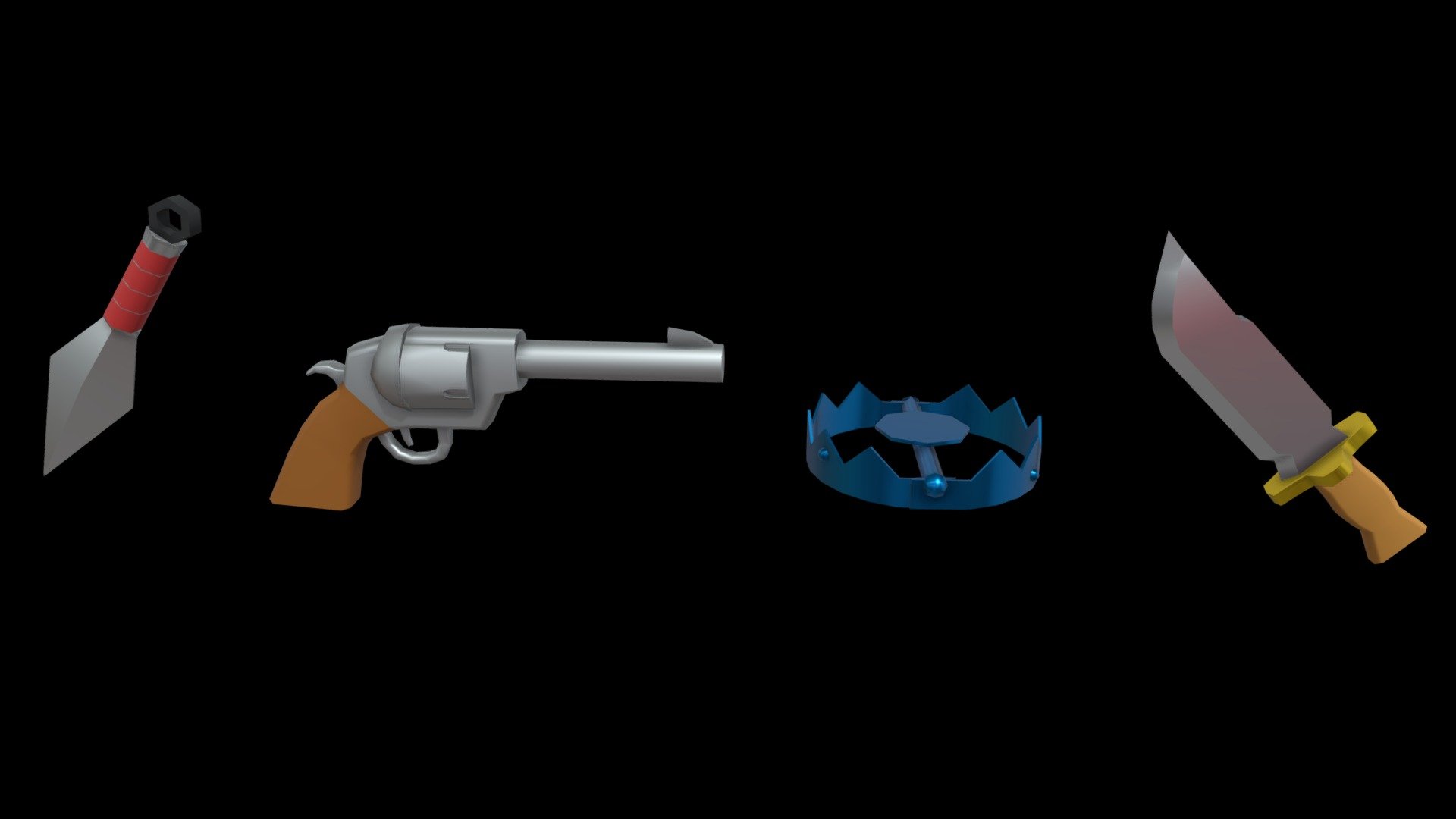Weapons pack 02 (low-poly casual) - 3D model by Yuri/Danilov (@Yuri ...