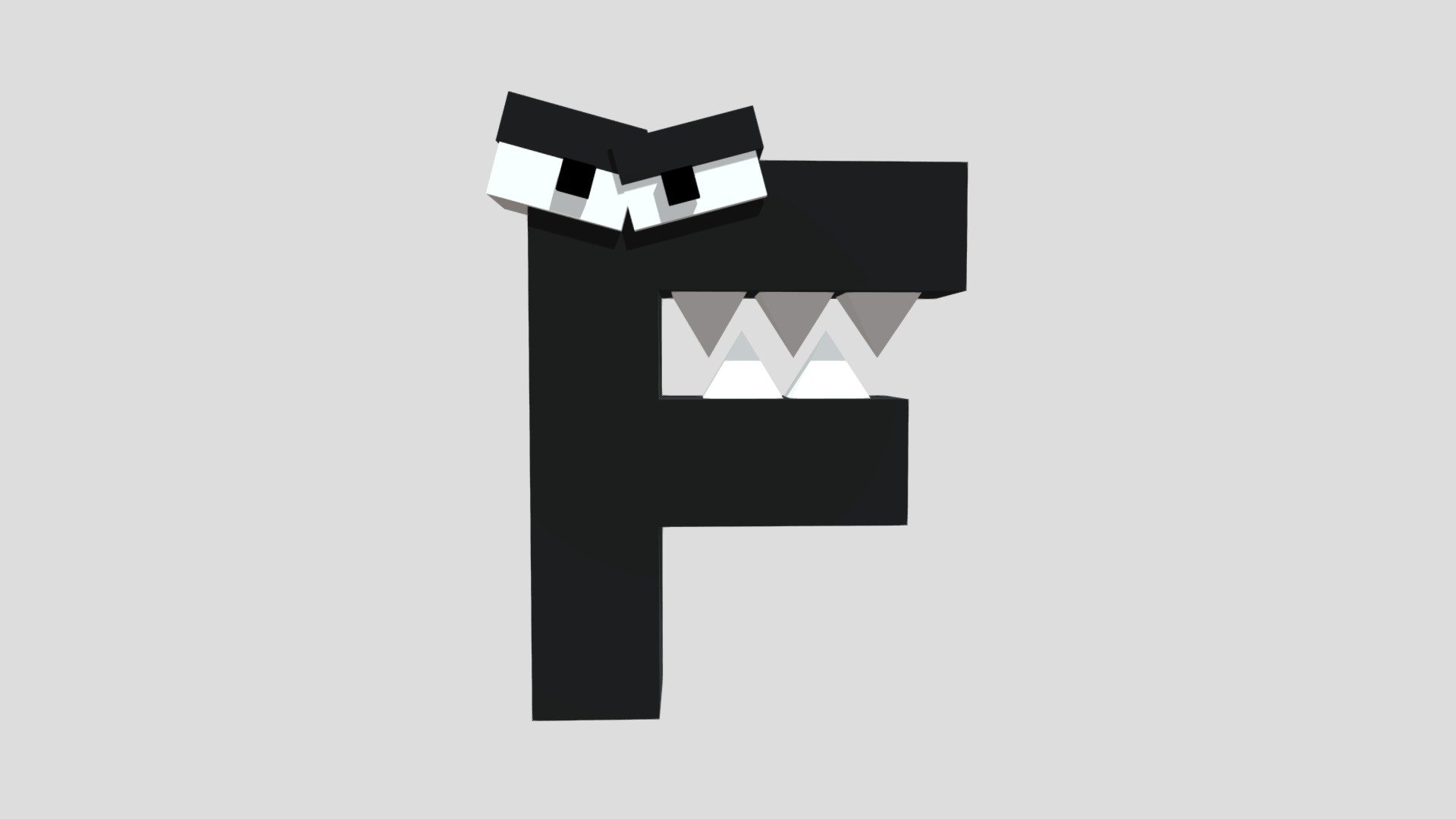 F Alphabet Lore Download Free 3D Model By Danny Stickmin