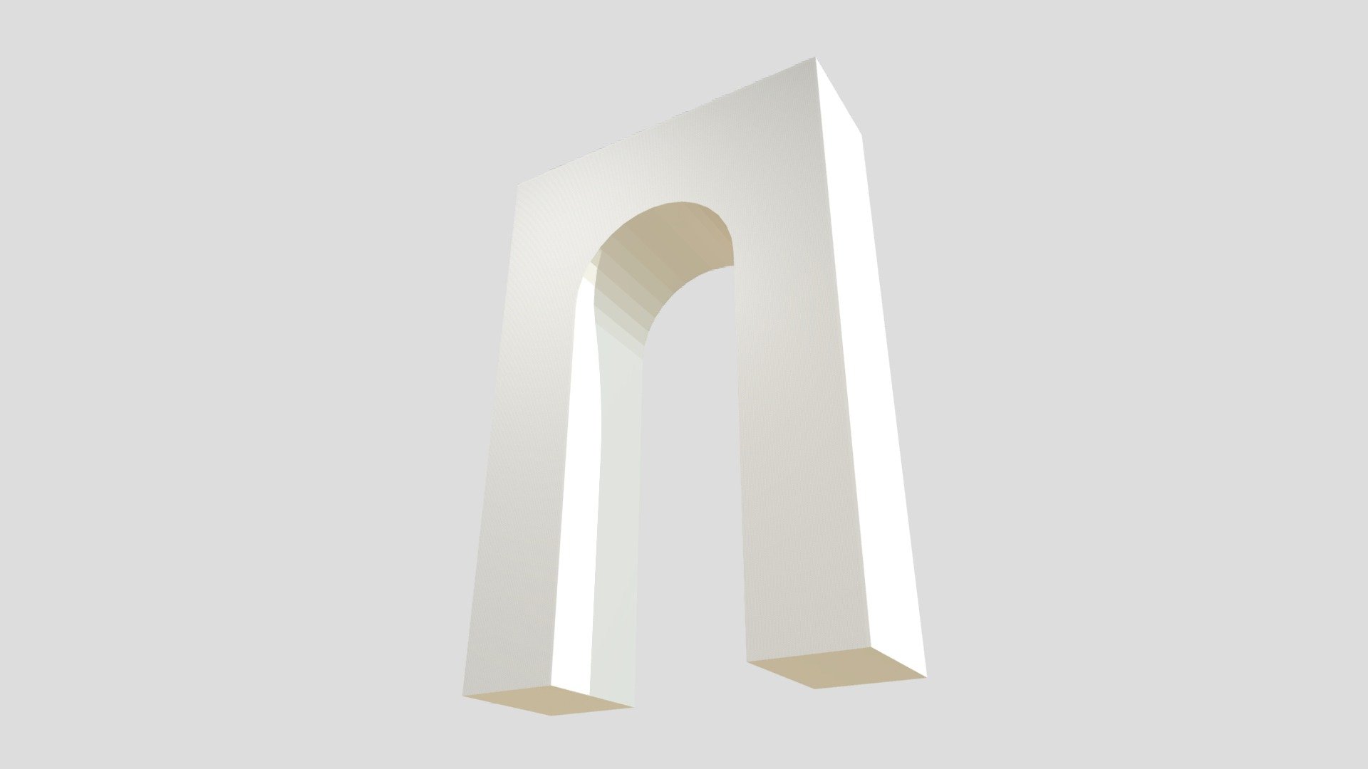 Arch In The Sunlight (White) - 3D model by liz.h (@lisaheywood ...