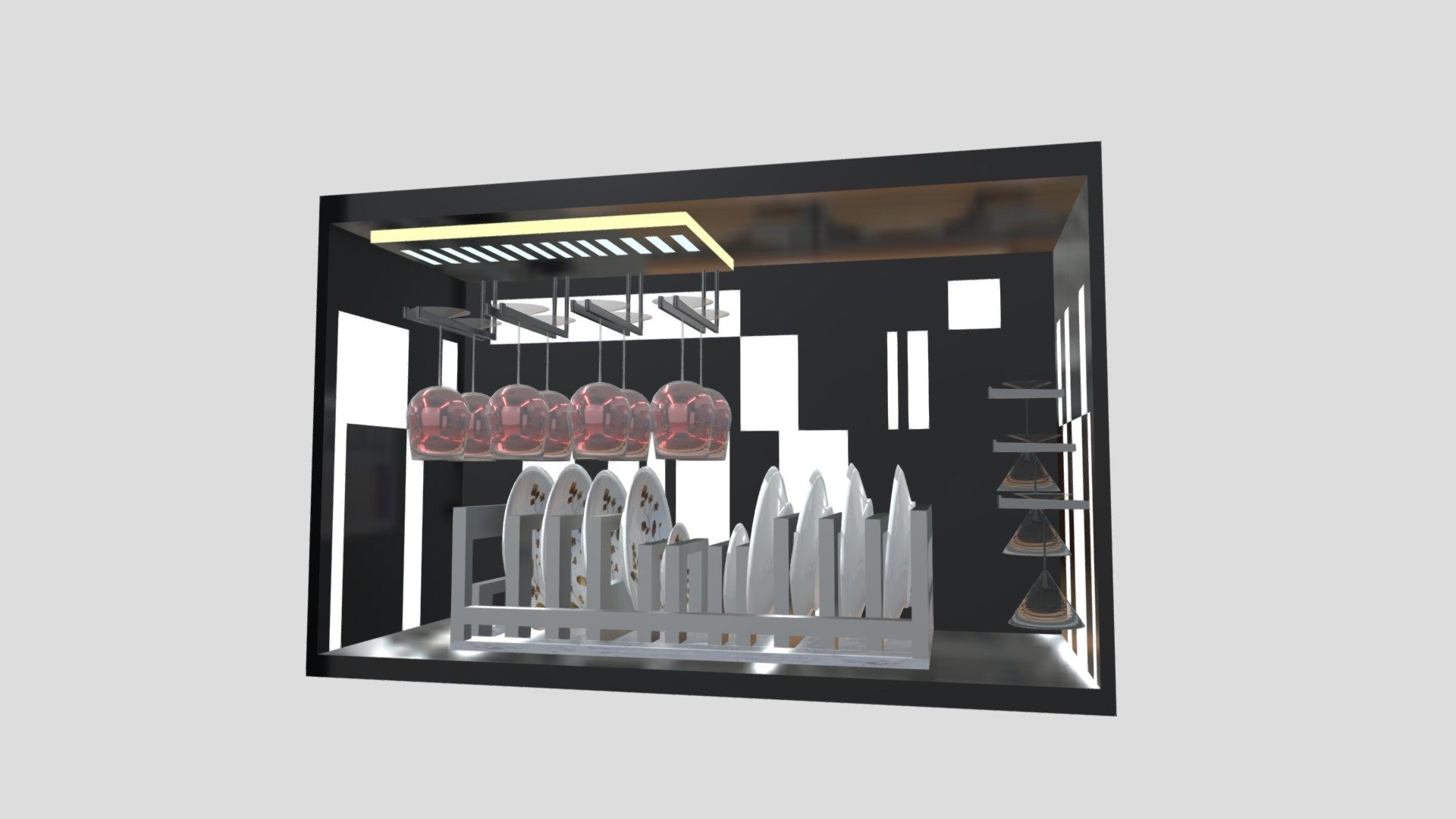 Plate & Shelves - 3D model by LinSheng [d476fc6] - Sketchfab