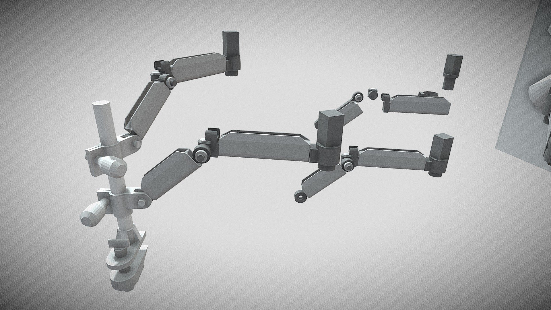 显示器与支架 - Monitor Stand - Download Free 3D model by MrdT (@mrdt.club ...