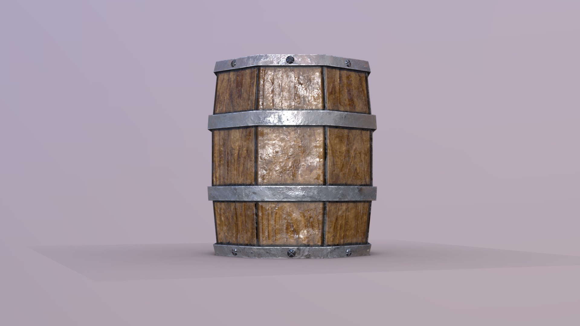 Barrel - LowPoly - 2k textures - 3D model by xmriqgamer [d4776d9 ...