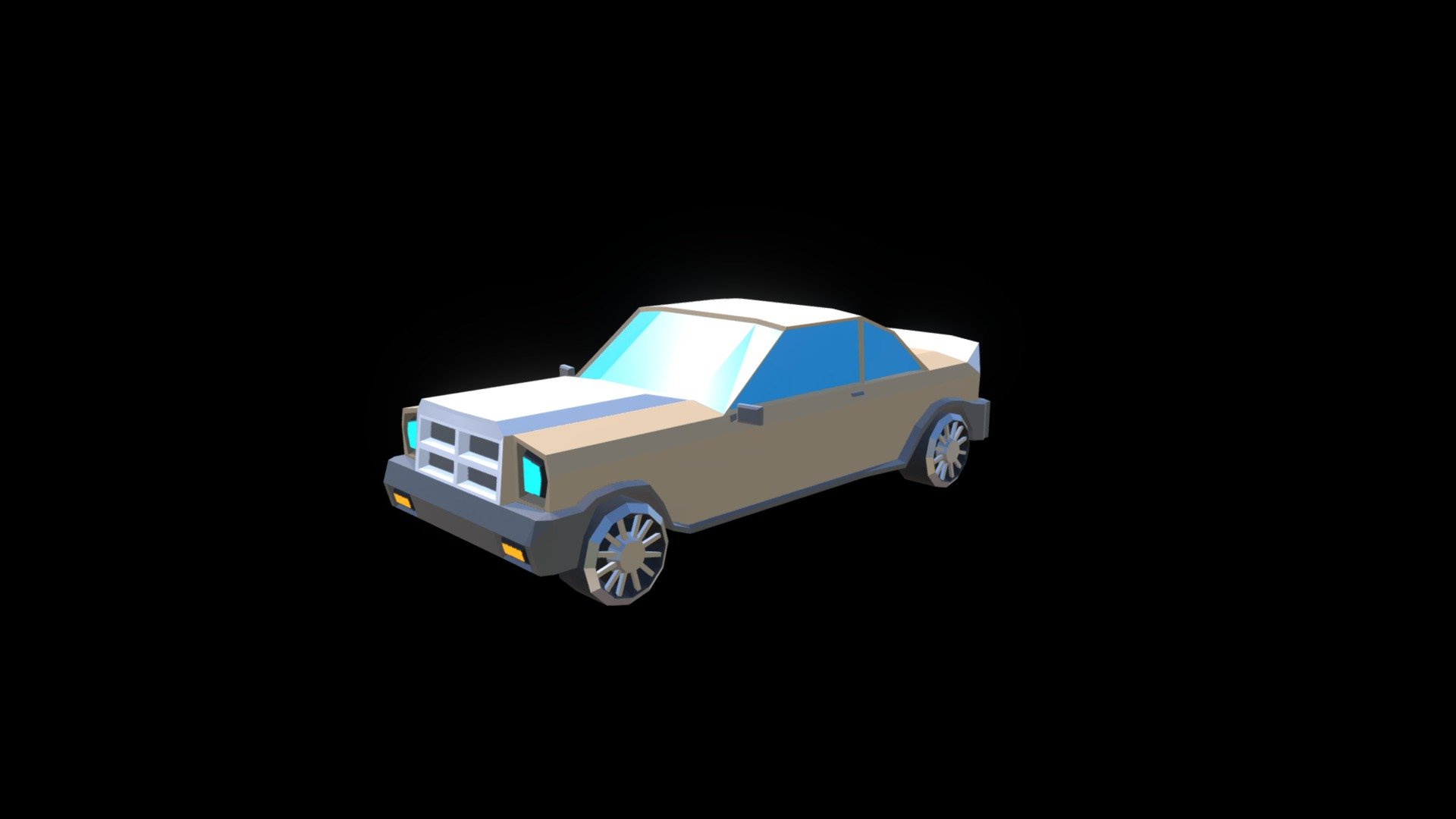 Low poly muscle car - 3D model by KarimFatatry [d4791d1] - Sketchfab