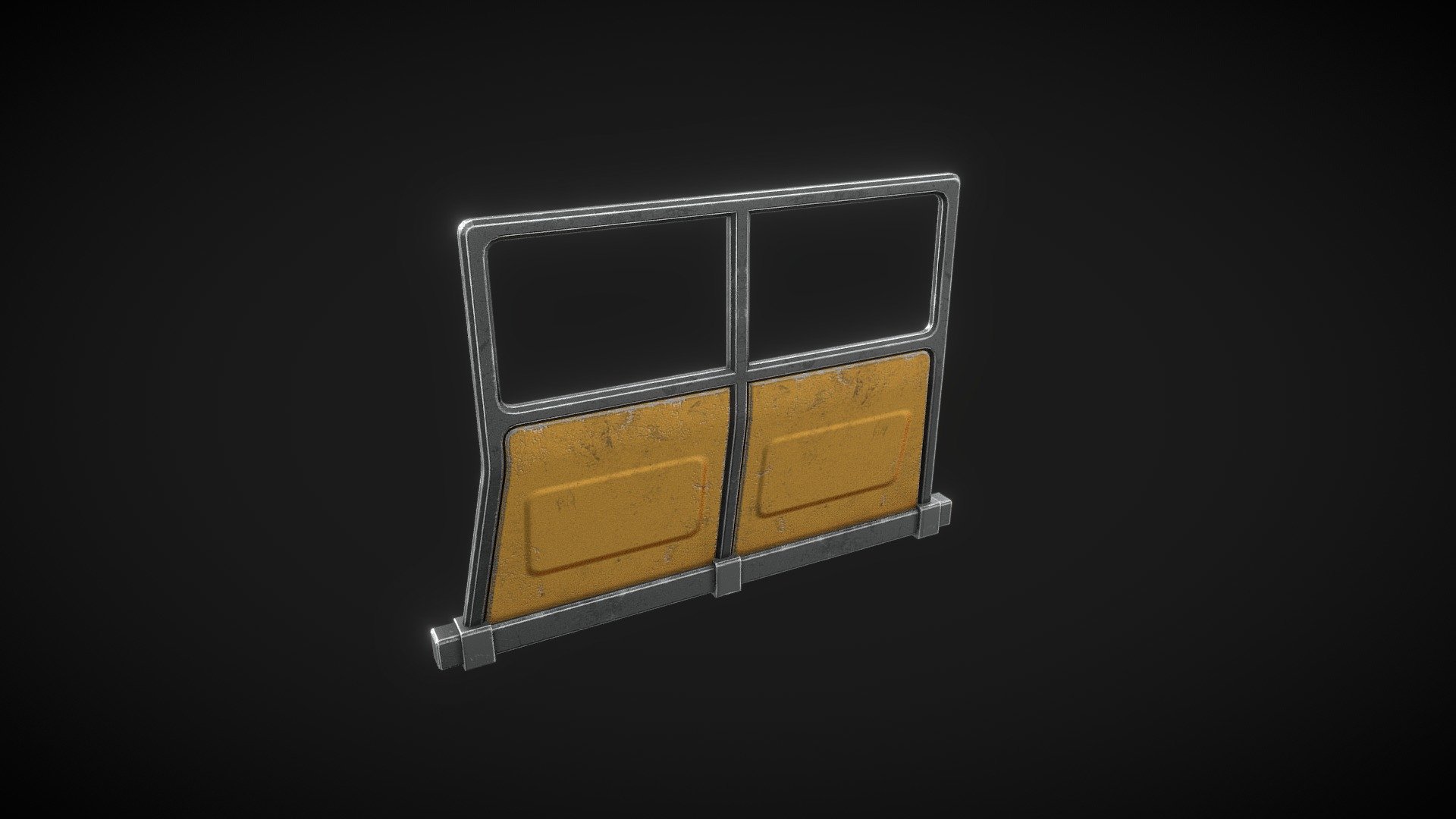 Scifi Fence - 3D model by Justin (@Inje01mi) [d479a2f] - Sketchfab