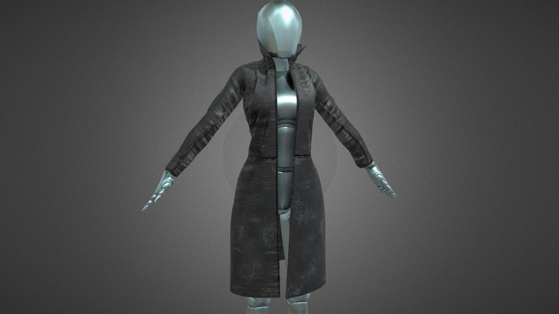 Leather Coat. Codename "Red Square" - Download Free 3D model by LinkN7 ...
