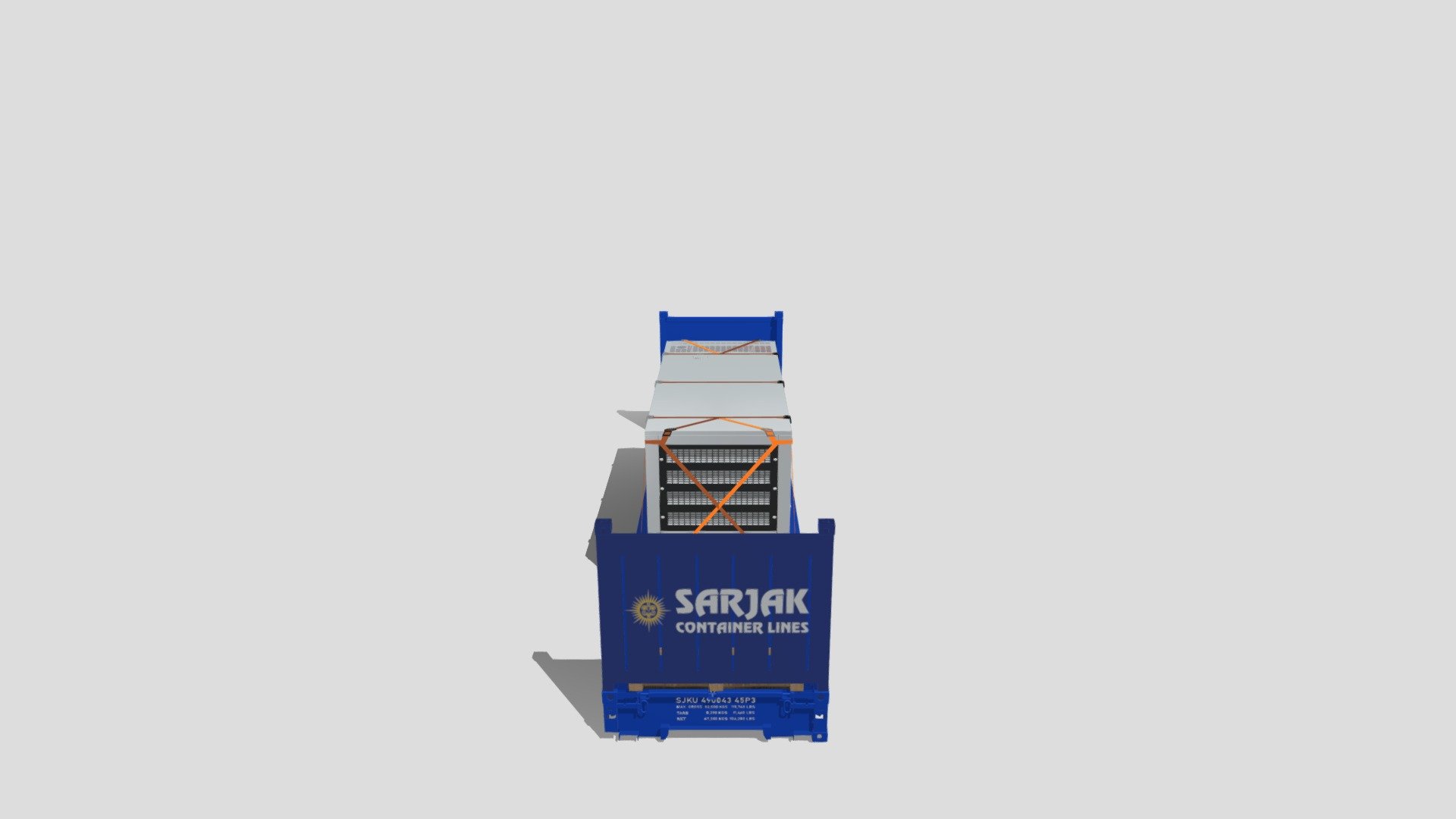 Flat Rack Container - 3D model by SUNIL PRASAD (@sunilprsd) [d47cceb ...