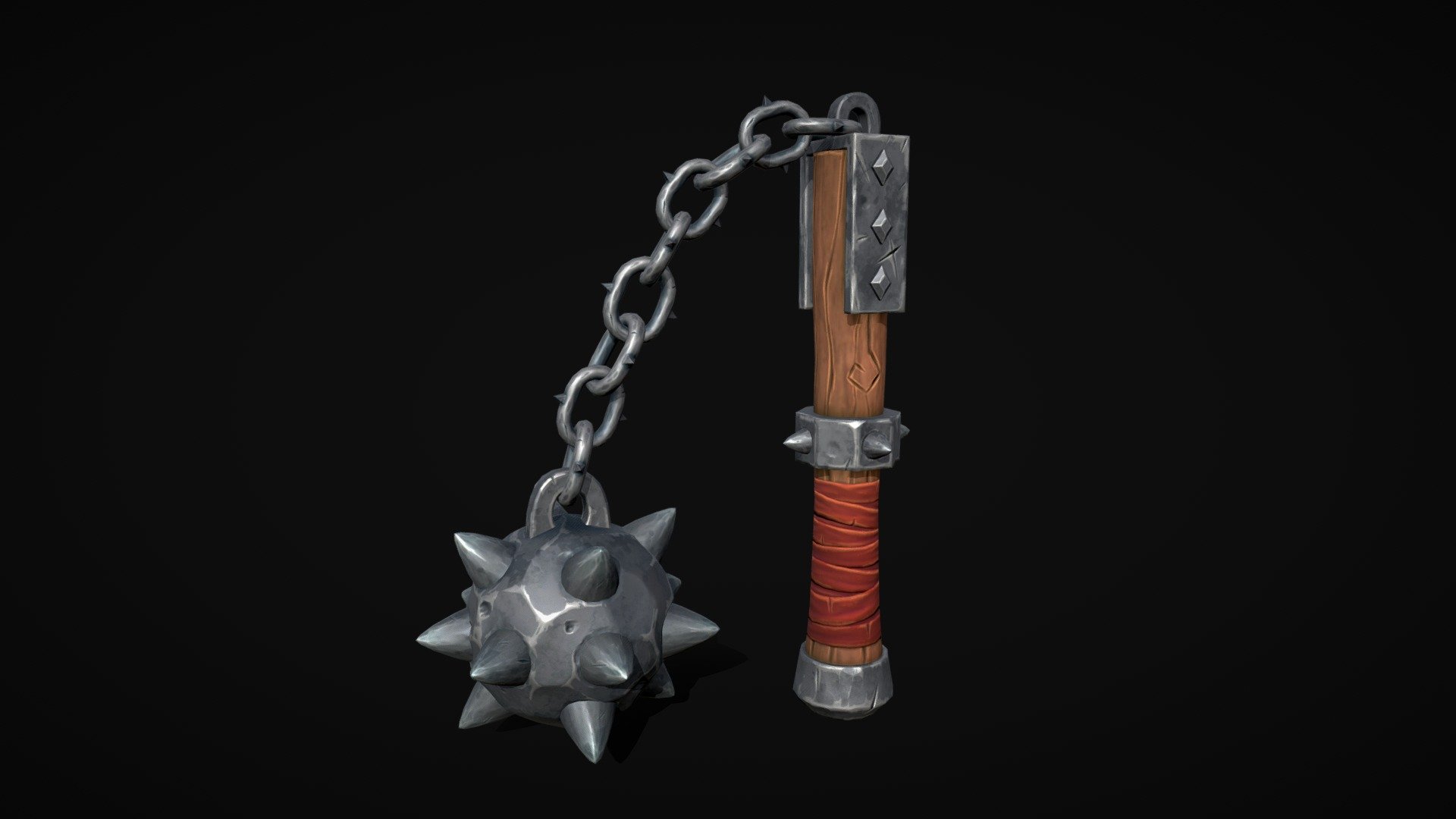 Stylized Mace - 3D model by vadzaecc [d47f841] - Sketchfab