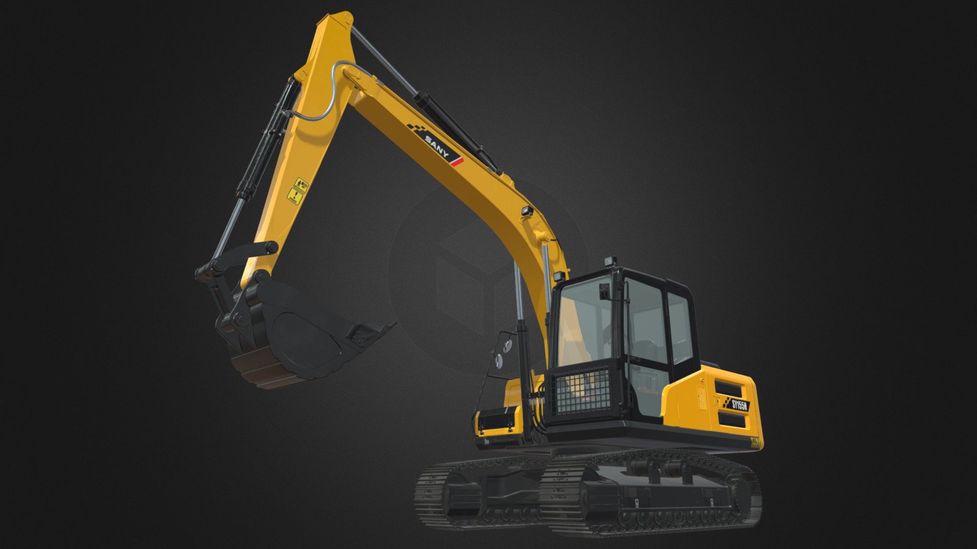 Sany SY155H - 3D model by MSR-Group (@3Dmsr-group) [d482e8f] - Sketchfab