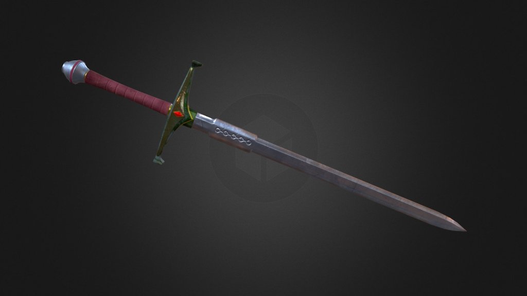 Fantasy Sword 3D Model - 3D model by Rustu45 [d4852b1] - Sketchfab