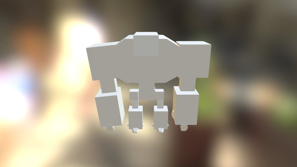 Robot Blocked Model - 3D model by dubious_doom [d4869b6] - Sketchfab