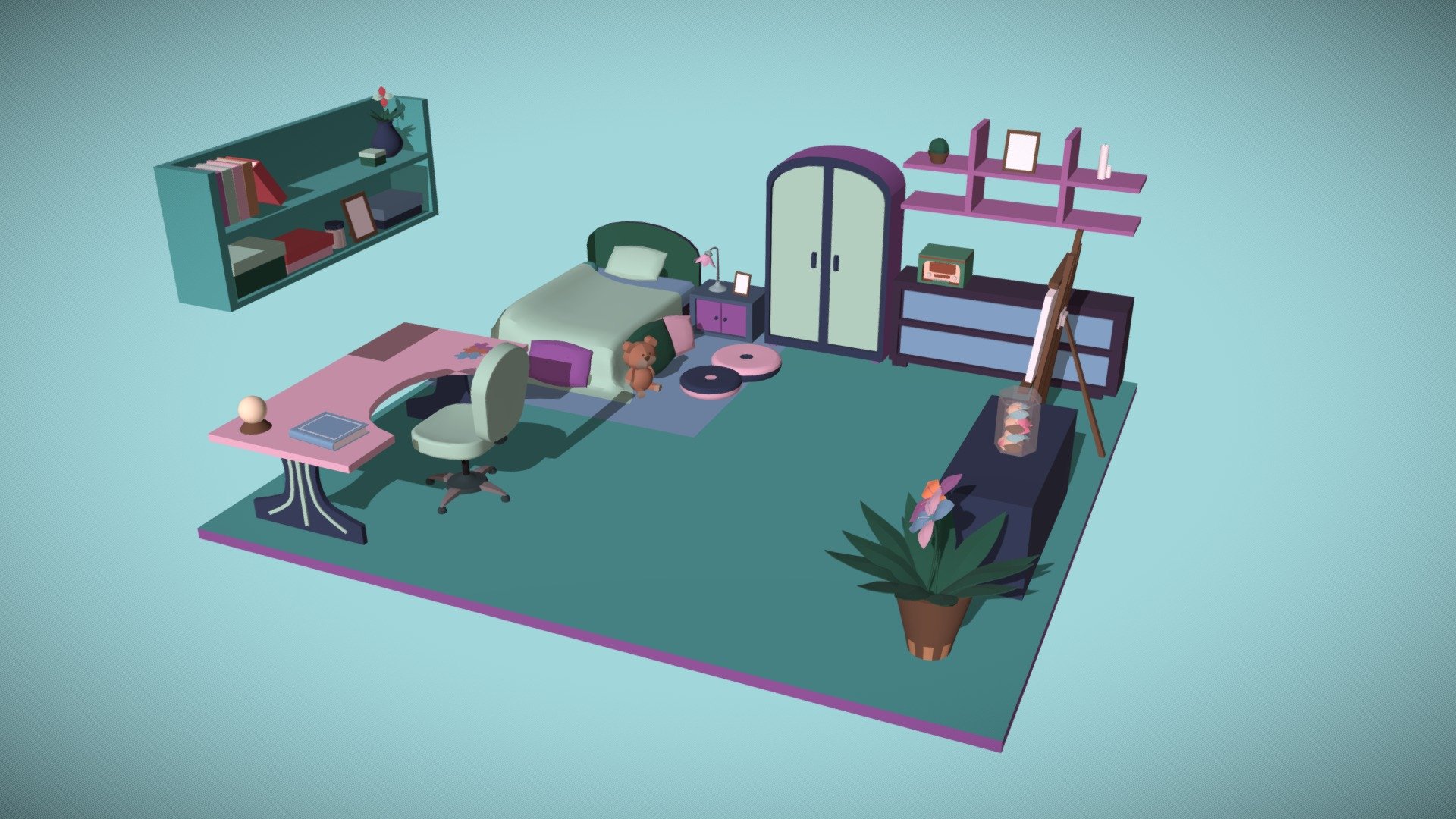 3D Environment - 3D model by eFeu (@eFeudeart) [d486b8d] - Sketchfab