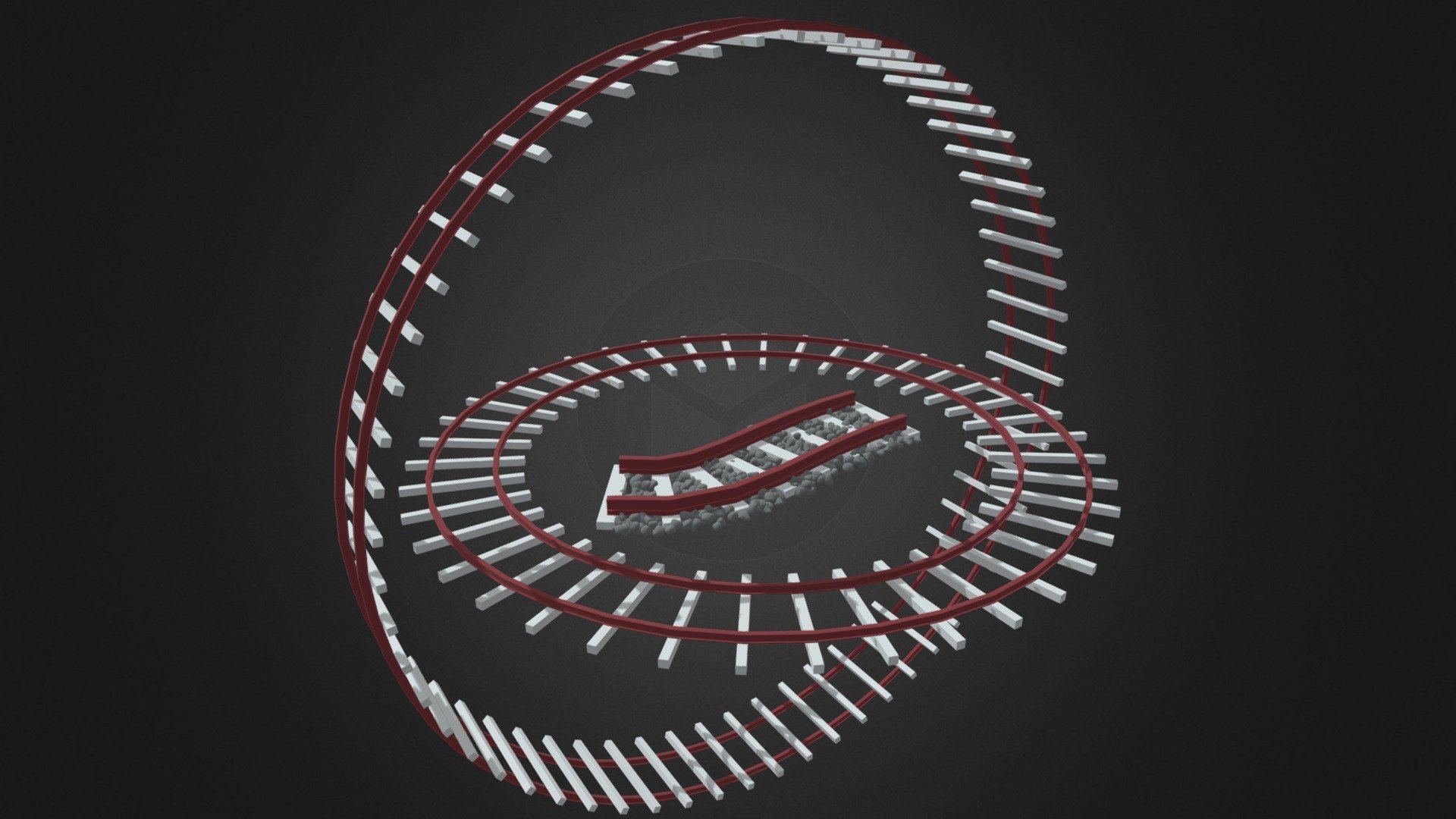 Train Track Generator(Geometry nodes Blender) - Download Free 3D model ...