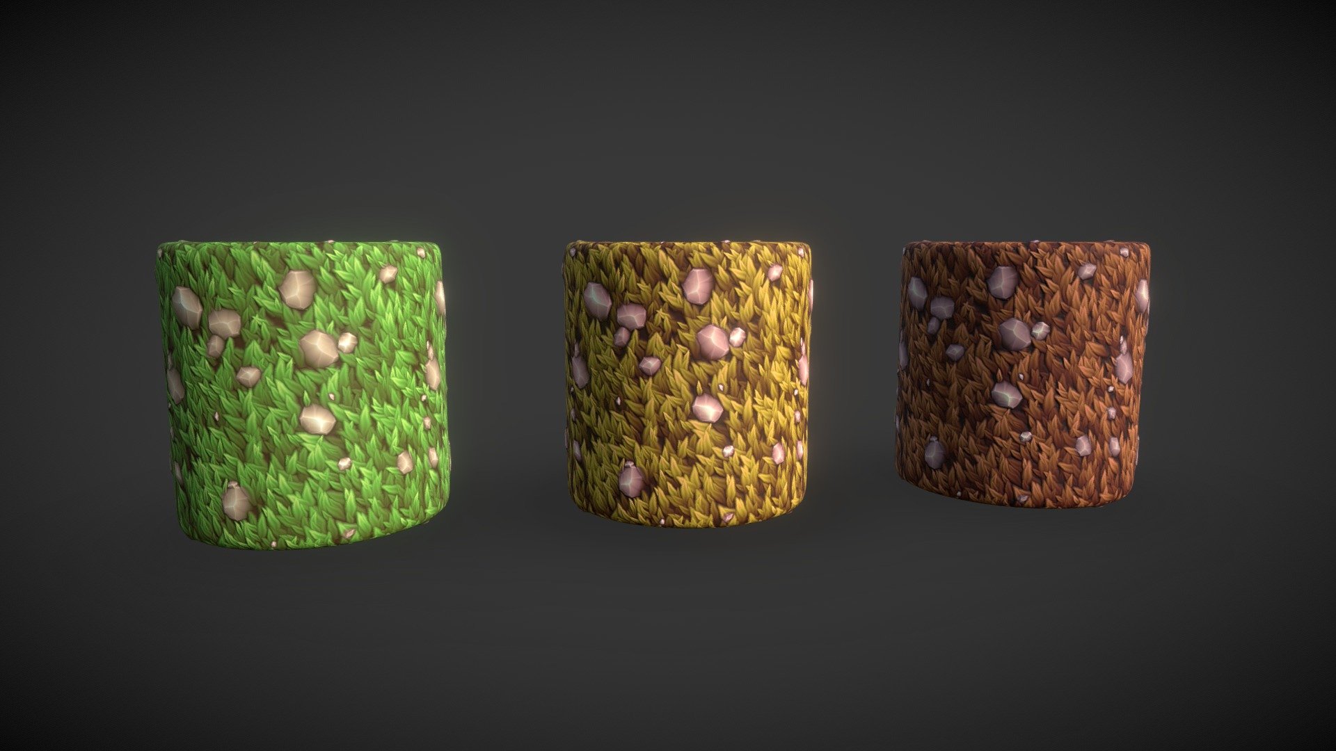 Grass Stylized pack (Tileable) - Buy Royalty Free 3D model by MarcRojas [d48ab7c] - Sketchfab Store