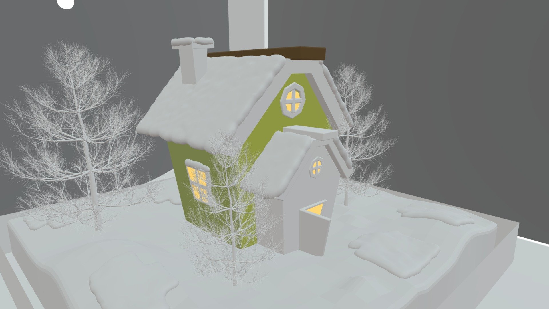 WINTER HOUSE - 3D model by tungvo2802 [d48c0e9] - Sketchfab