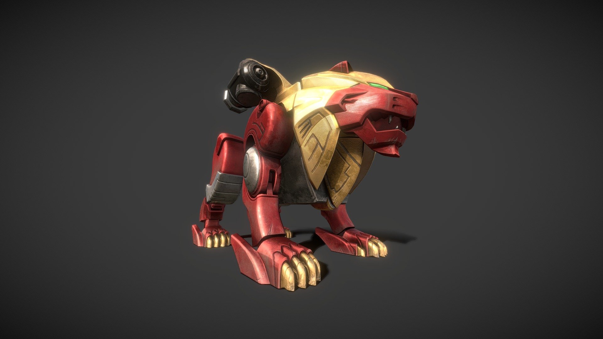Power Rangers Wild Force - Red Lion Zord - 3D model by FabStarbolt ...