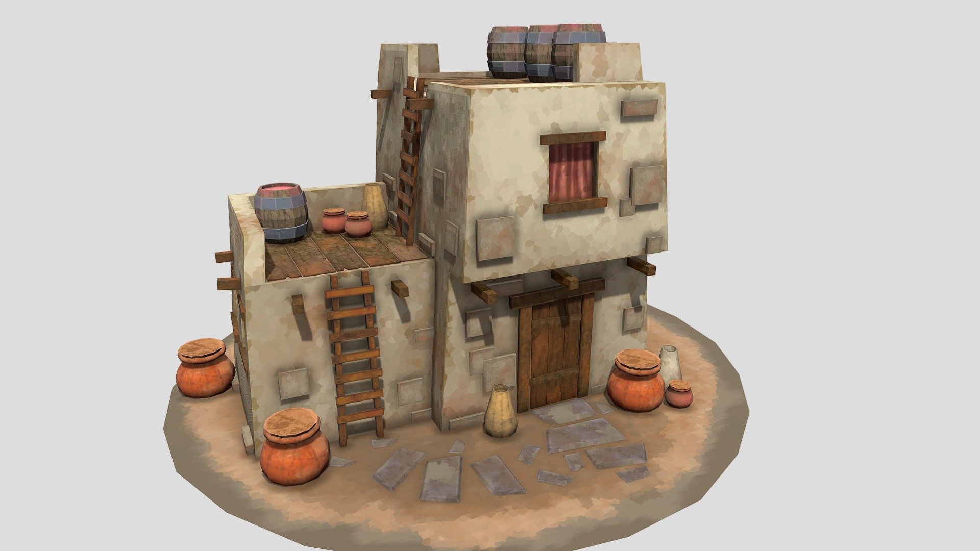 Desert House - 3D model by ConnorMcKinnon [d48cc4e] - Sketchfab