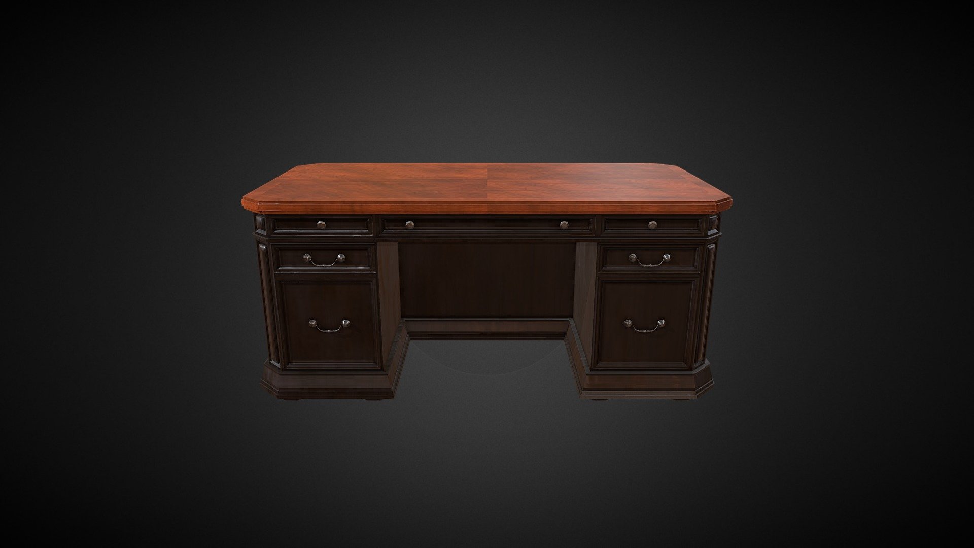 Executive Desk - 3D model by union20 [d48e398] - Sketchfab