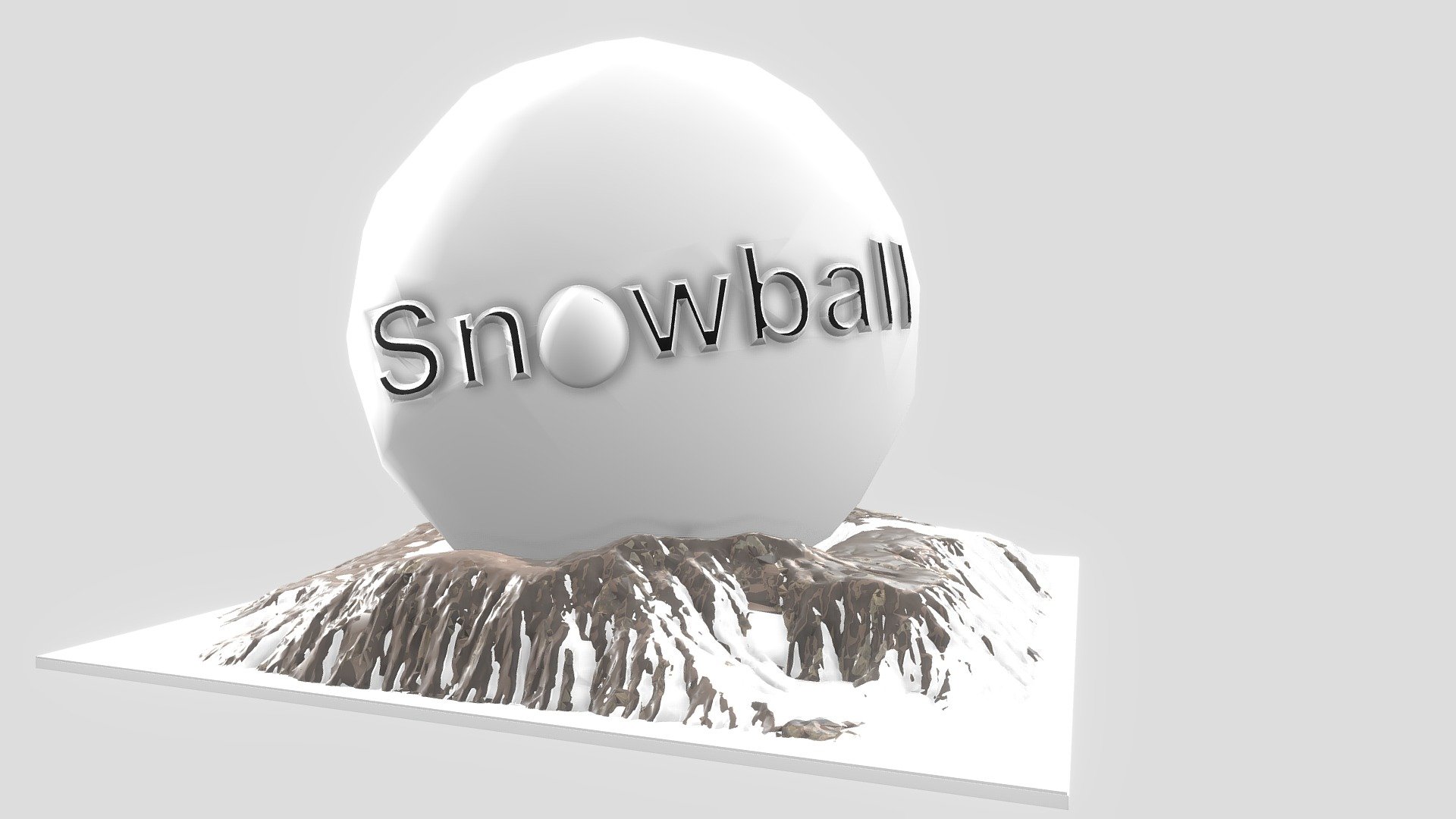 Snowball - Download Free 3D model by cryptocutter [d48ee1b] - Sketchfab