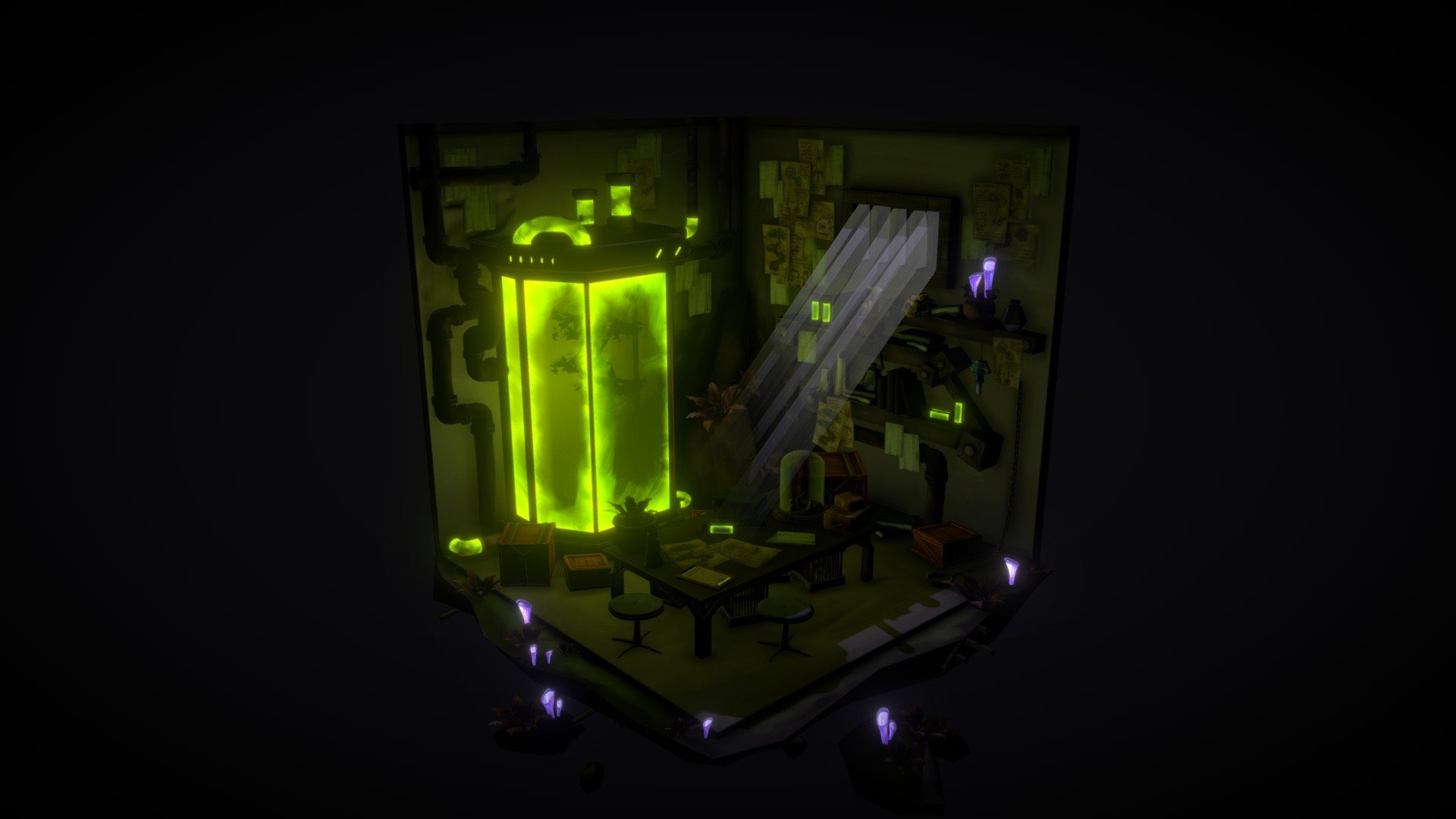 Arcane Laboratory Scene - 3D model by Leigh Smith (@AirBacon) [d4919ef ...