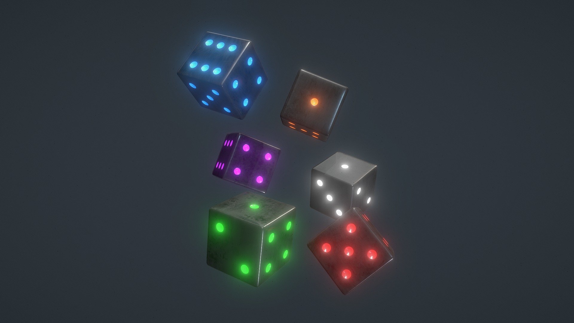 LED Dice Pack - Download Free 3D model by EverZax [d4947e5] - Sketchfab