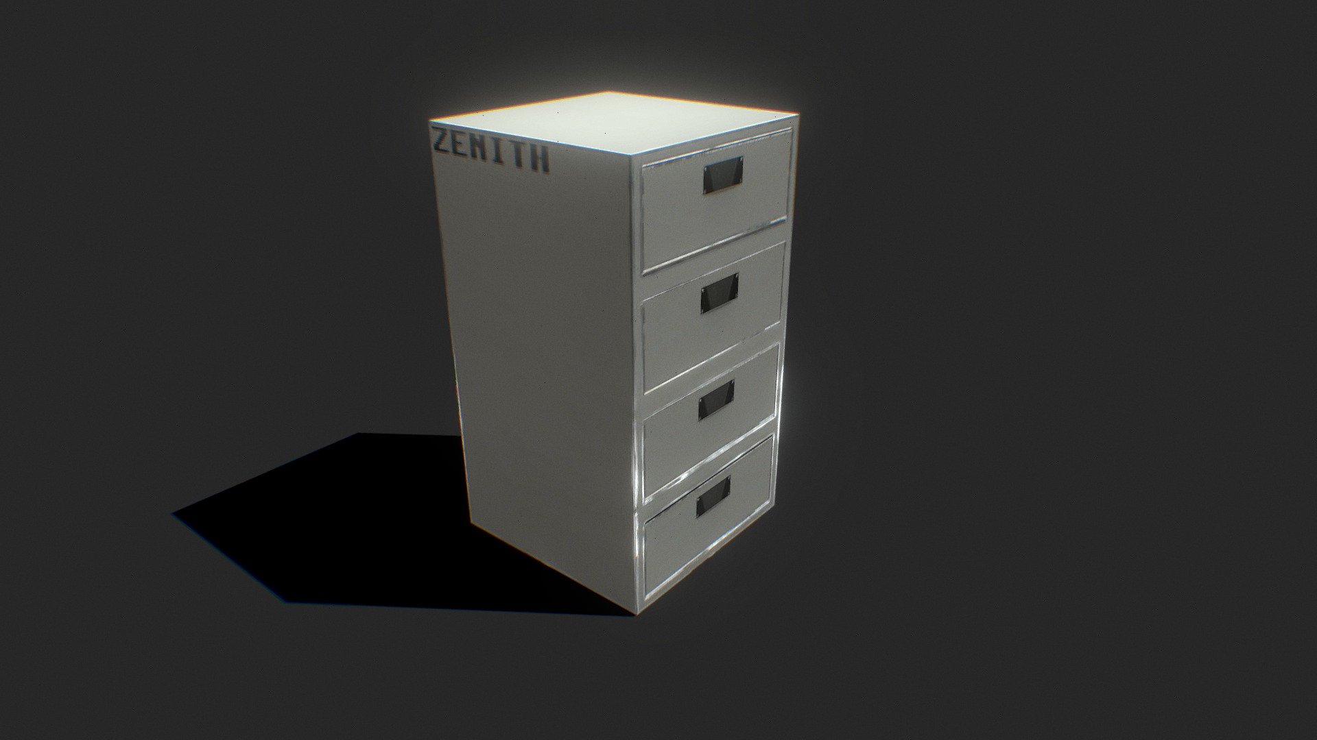 Filing Cabinet - Download Free 3D model by SketchyBot (@SketchyB0t_3D ...