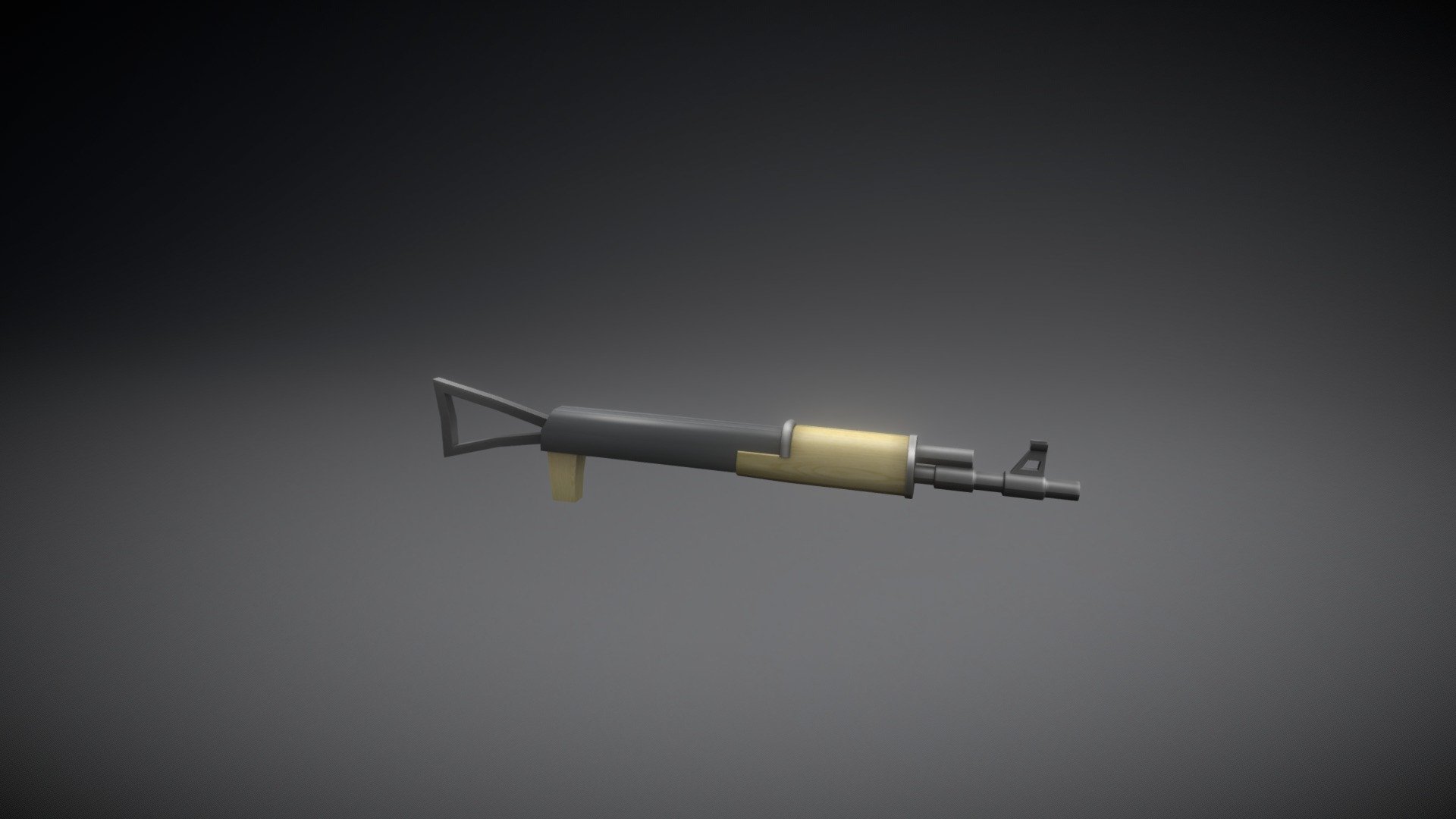 Low-Poly Toy Gun - 3D model by zain [d498ae6] - Sketchfab