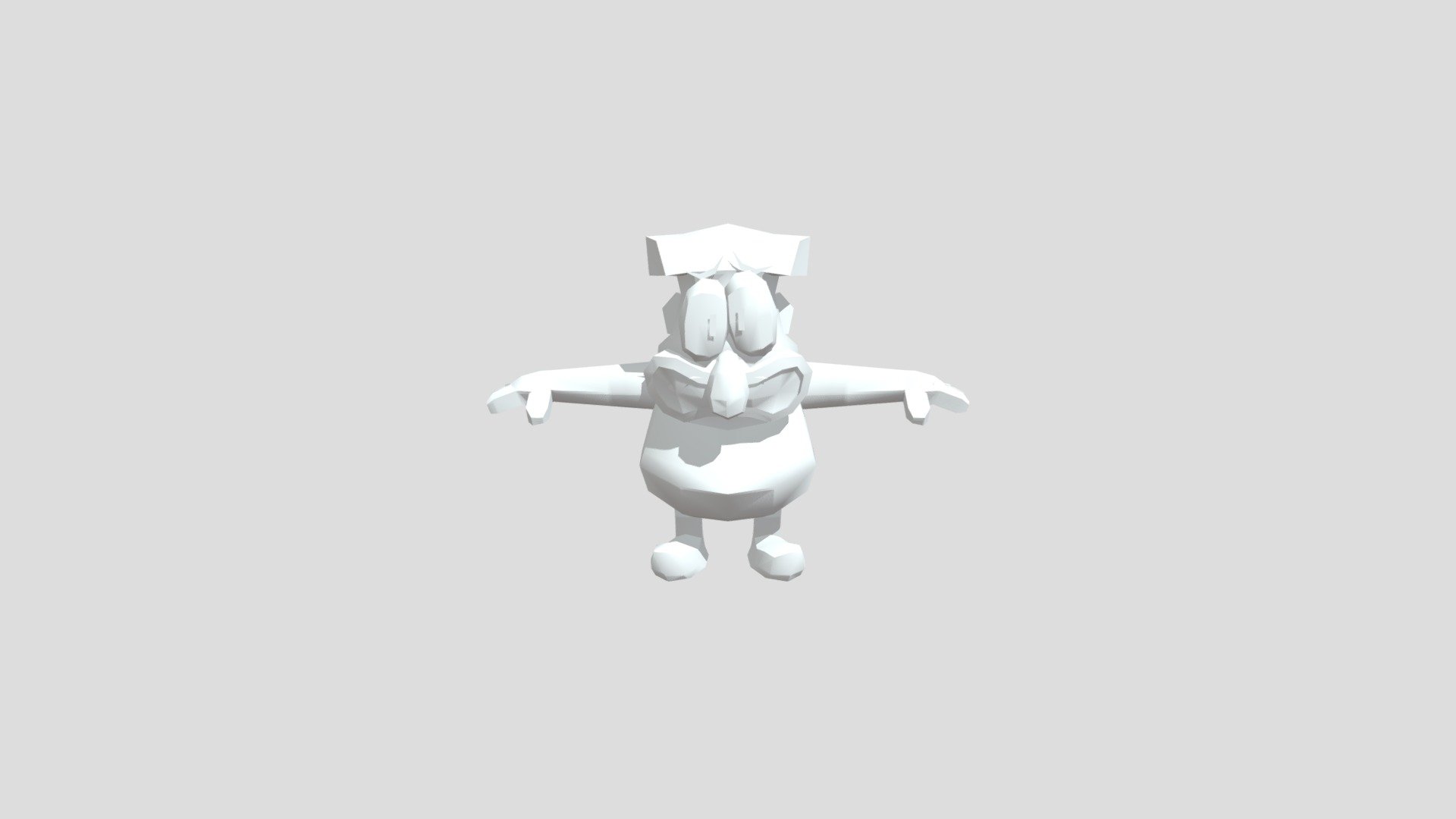 Peppino (Low Poly) (Untextured) - Download Free 3D model by Limey OSCYT ...