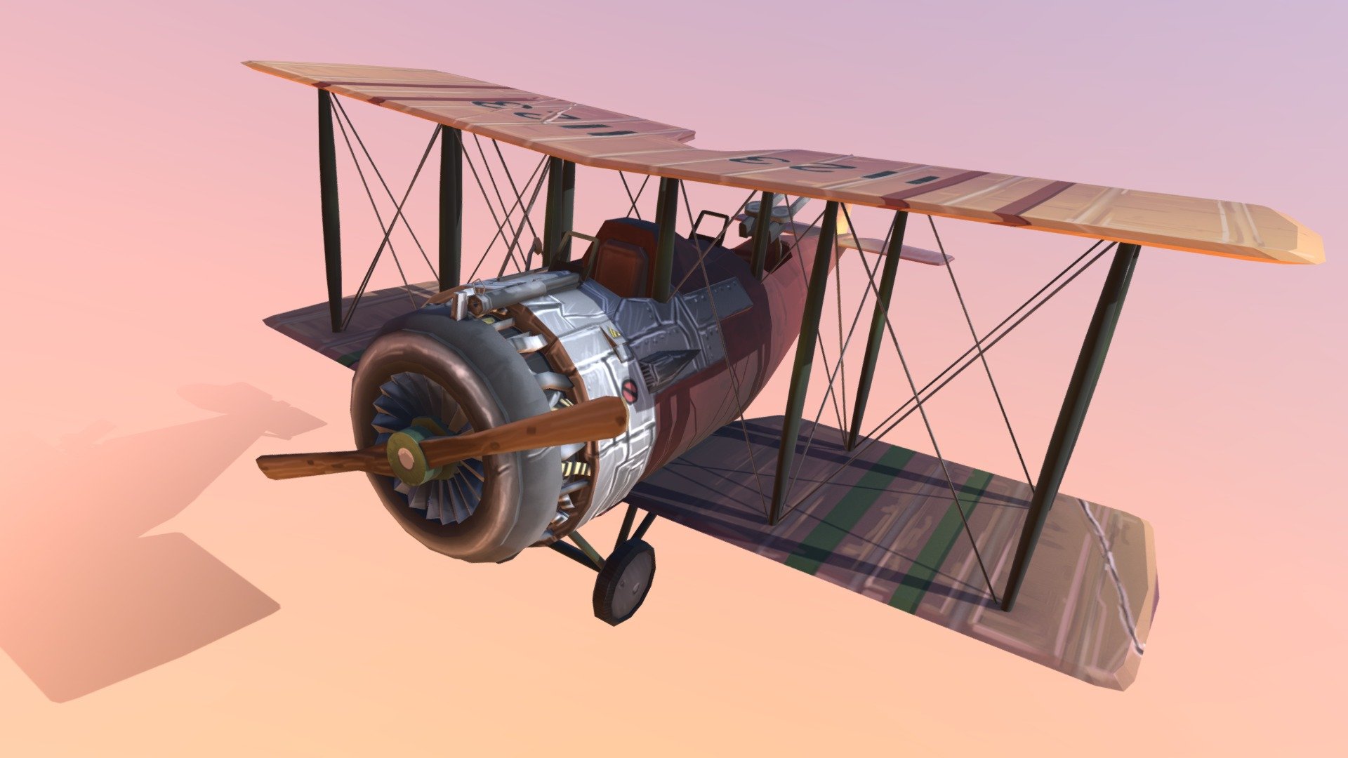 Stylized Plane WW1 | Salmson 2-A2 /Otsu 1 - 3D model by alexdekeyser ...