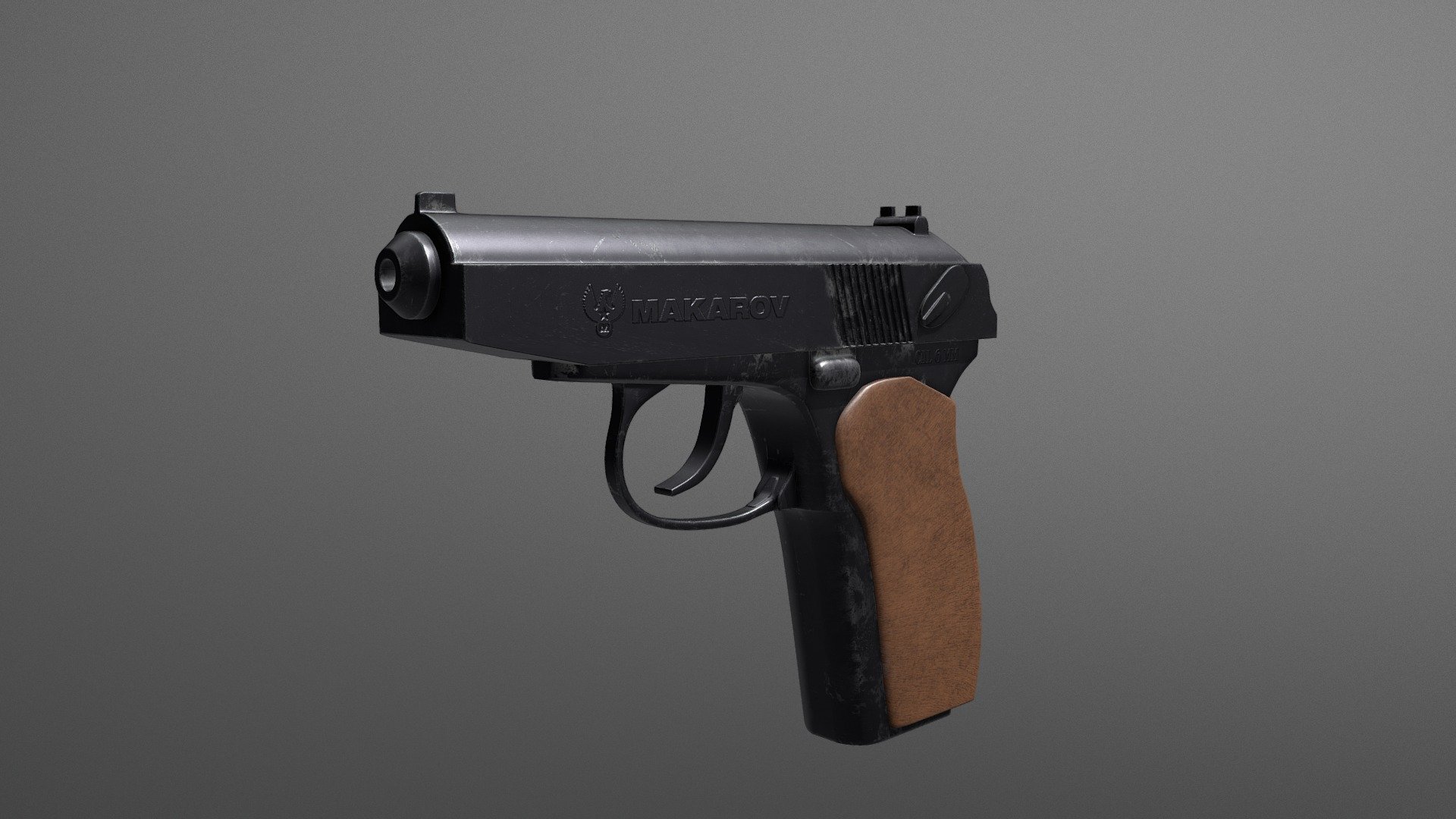 Makarov Pistol - 3D model by Decoder_pr0 [d49ae2c] - Sketchfab