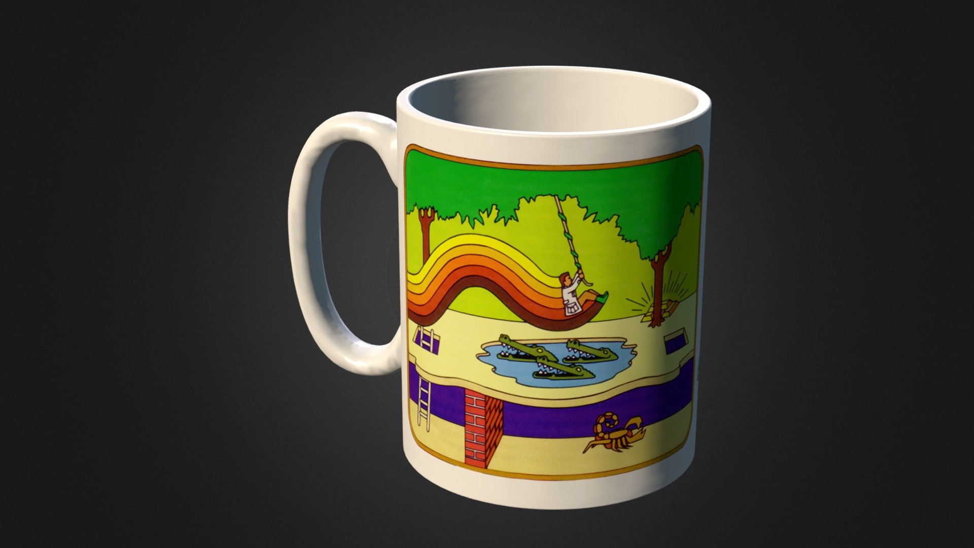 Pitfall art atari - 3D model by Shiningstar [d49dcec] - Sketchfab