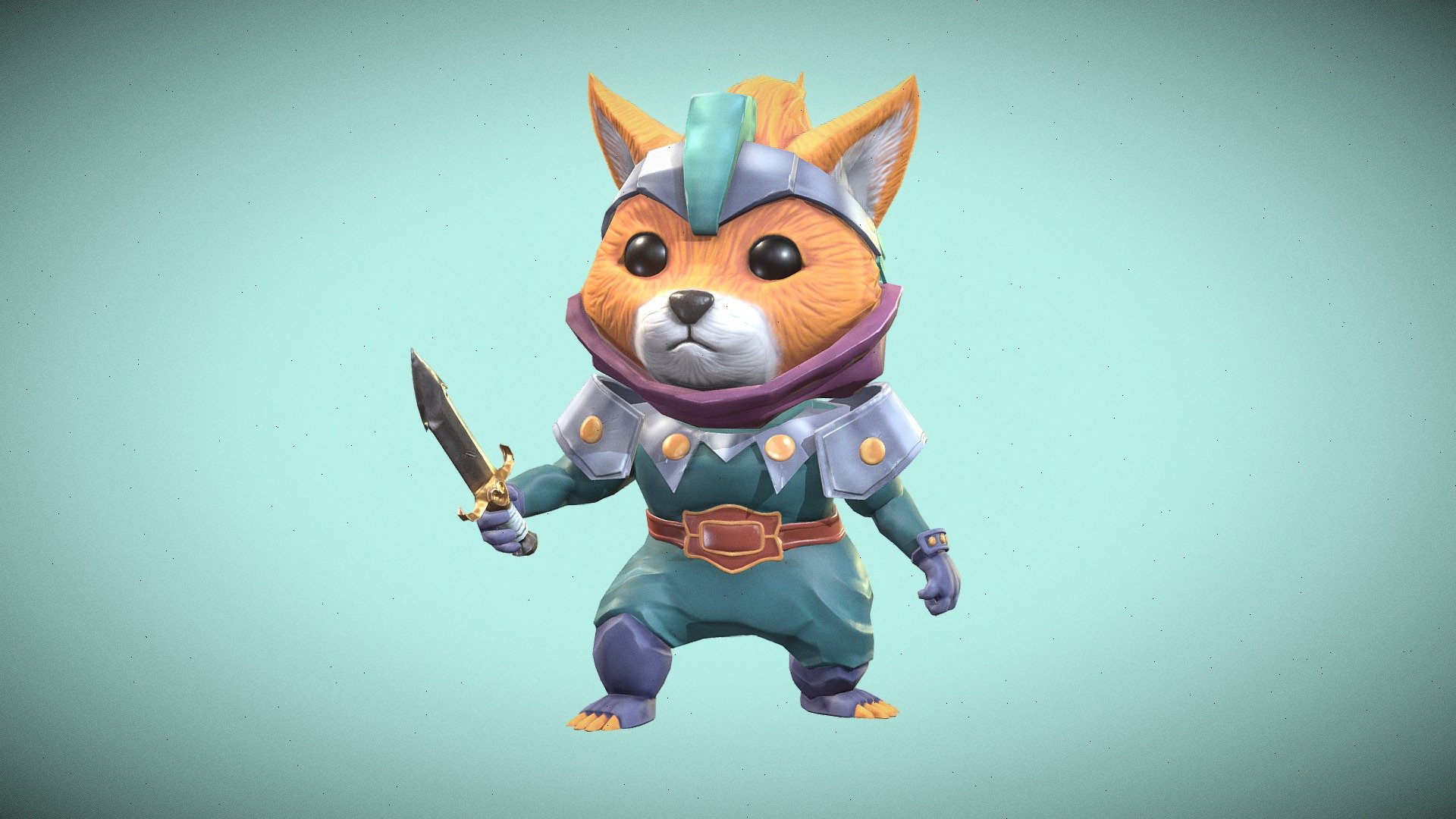 game ready cut character - 3D model by Mohammad.Akkad [d49e514] - Sketchfab