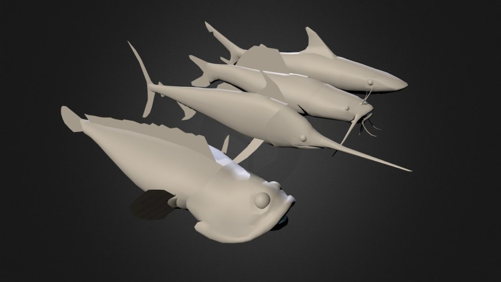 All Large Fish - Final Models - 3D model by Garrett McKenney ...