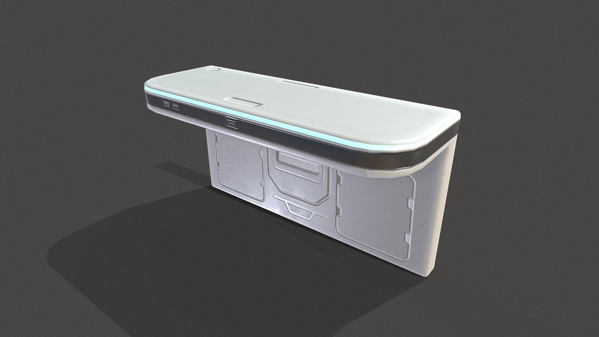 SciFi Desk - Download Free 3D model by Sousinho [d4a0902] - Sketchfab
