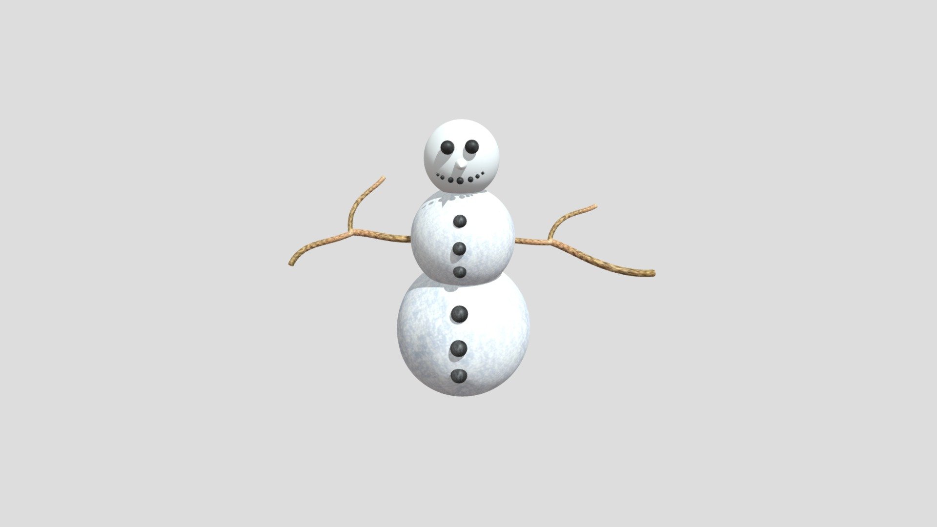 Snow man - Download Free 3D model by roastbykid045 [d4a0f6c] - Sketchfab
