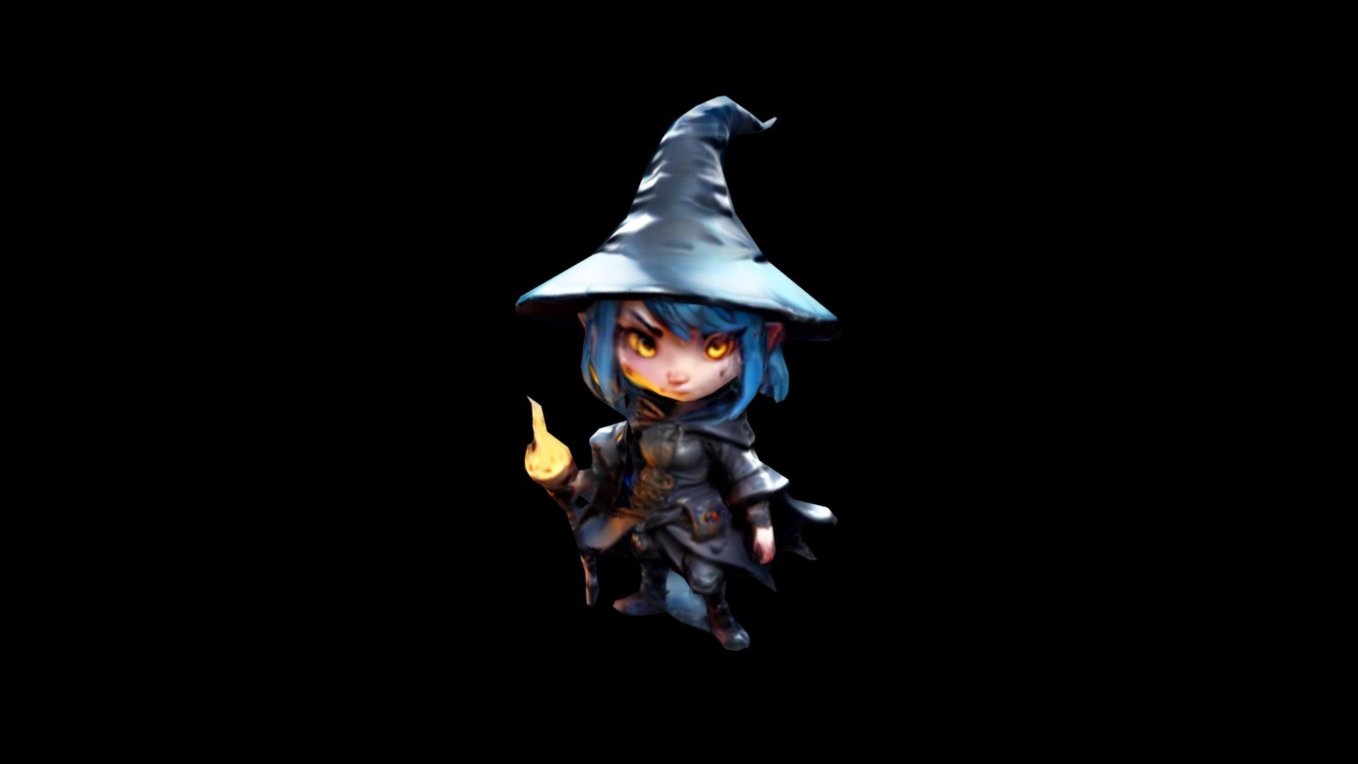 An Render Witch Girl with Wicked Attire - Download Free 3D model by ...