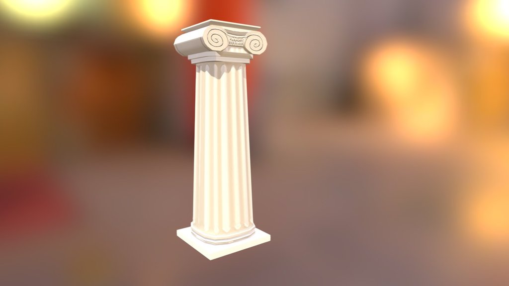 Ionic column - 3D model by avaruusritari [d4a4f9c] - Sketchfab