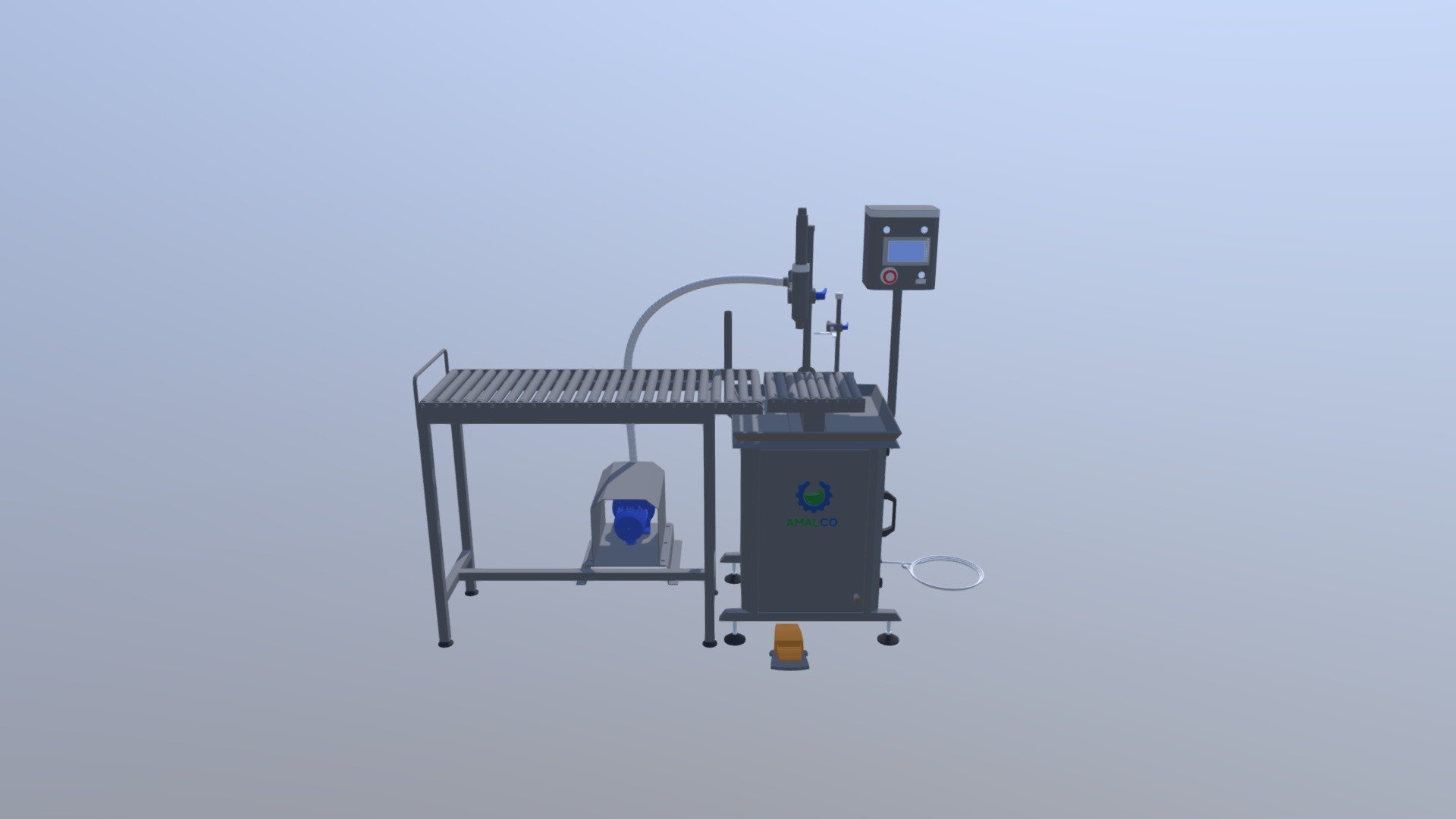 Weight_based liquid filling machine - 3D model by amalmachines [d4a540d ...