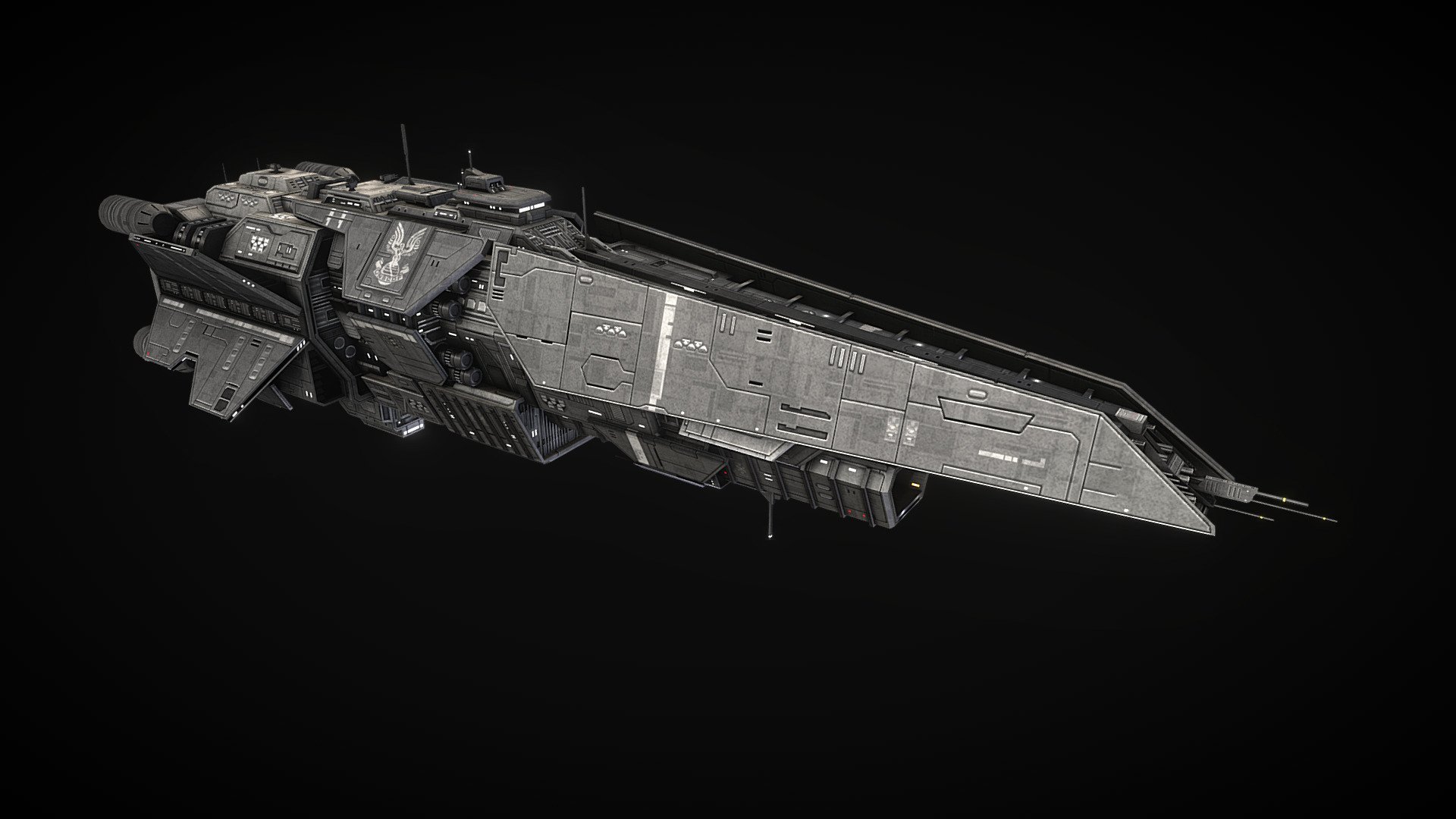 Sins of the Prophets: Halberd light destroyer - Buy Royalty Free 3D ...