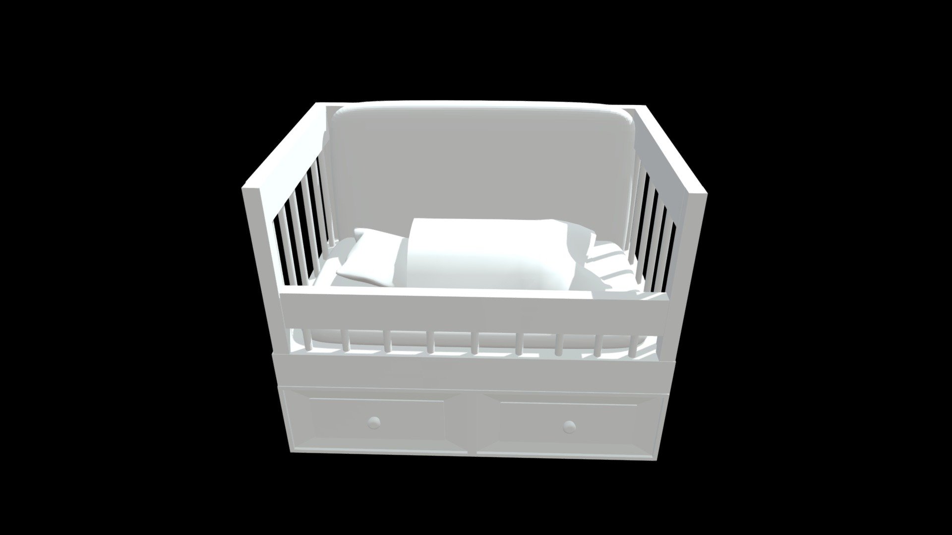 baby crib - 3D model by hestaksa (@hestaksa1) [d4a62ac] - Sketchfab