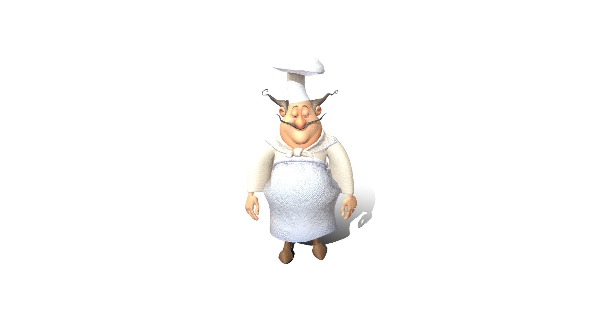 Chef - Walking - 3D model by gabebroida [d4a6ce0] - Sketchfab