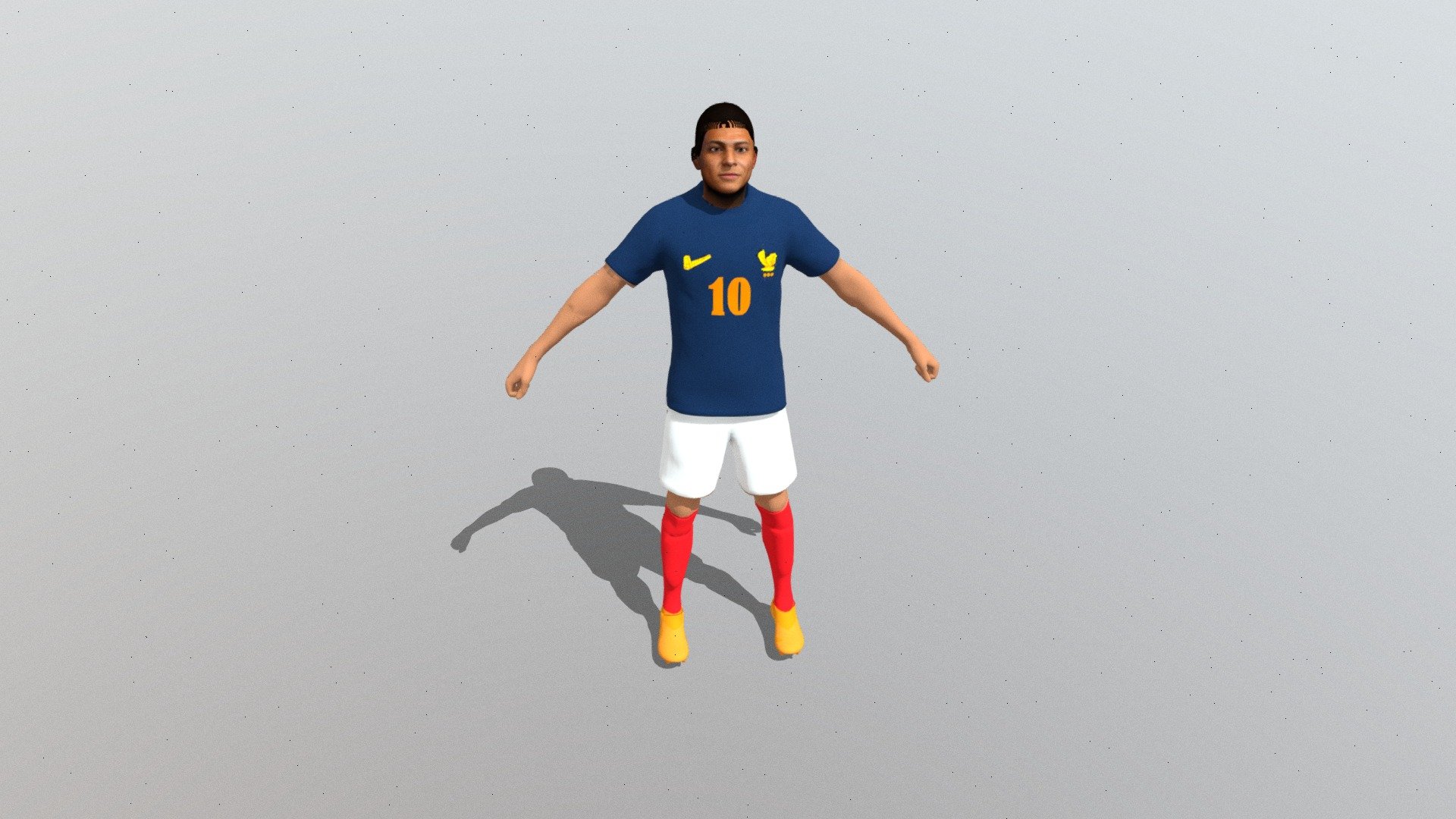 kylian Mbappe 3d - Download Free 3D model by Ltti ...