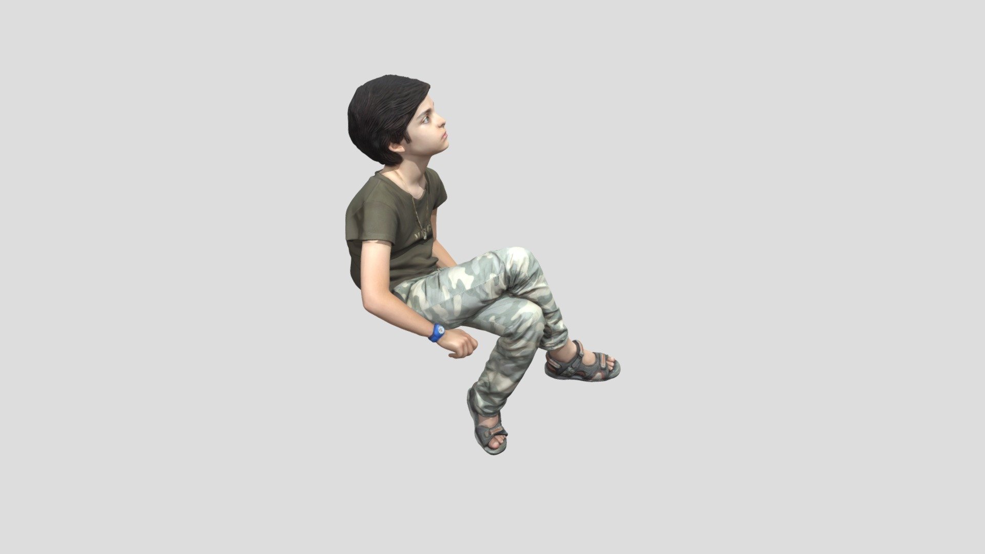 Sitting child - Download Free 3D model by dfdsfg (@waa.) [d4a8892 ...