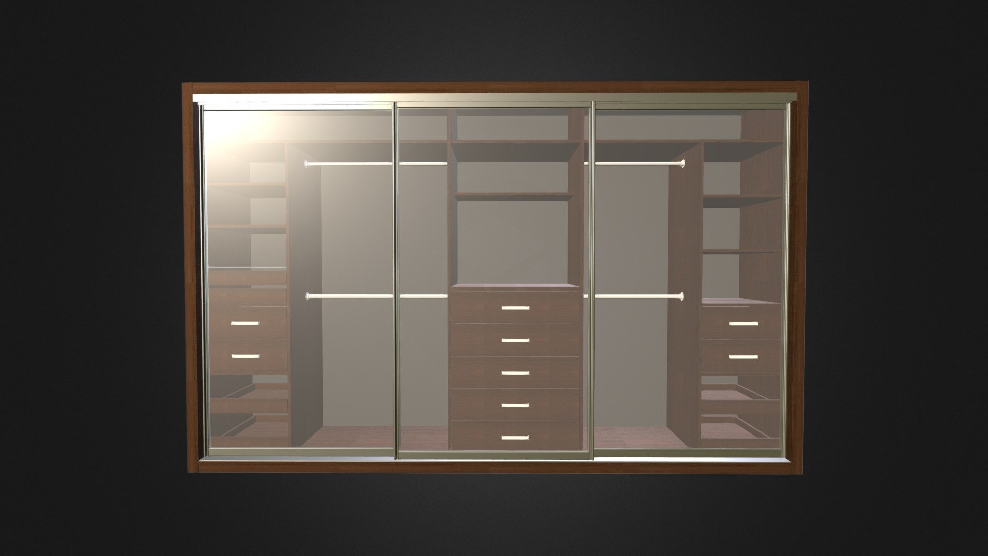 Sliding Wardrobe - 3D model by All Wardrobes (@olmi) [d4a93cd] - Sketchfab