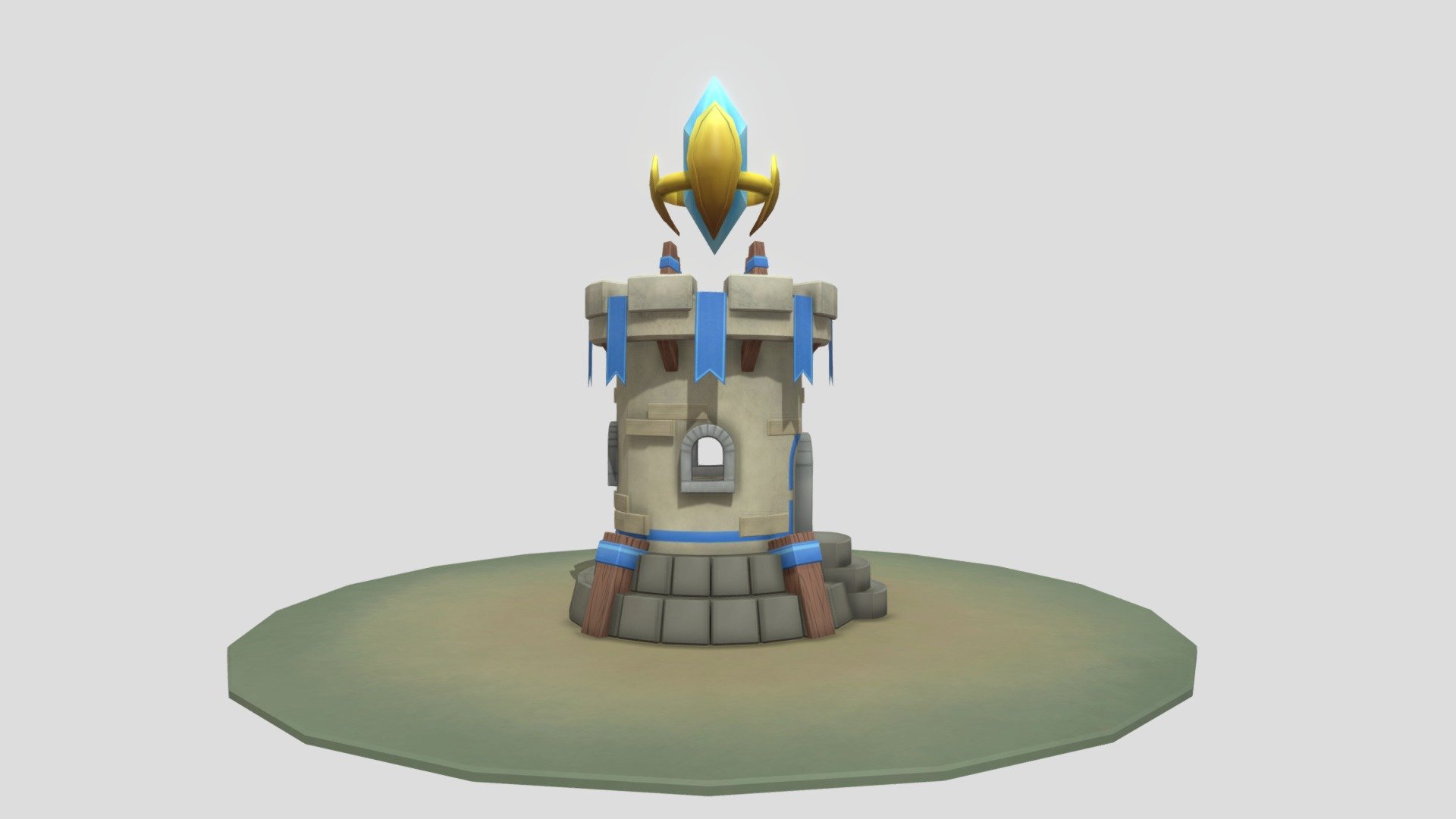 Magic Crystal Tower - Download Free 3D model by WT Chia ...