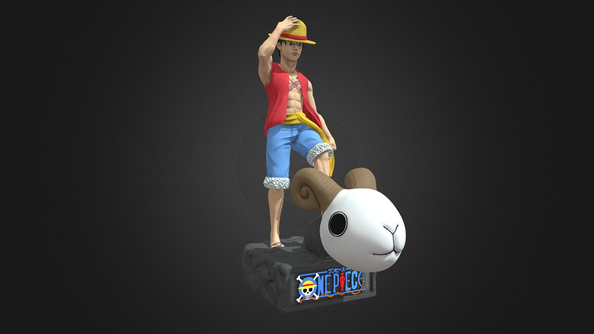 Monkey D Luffy - 3D model by BraineyBites [d4aaf1a] - Sketchfab