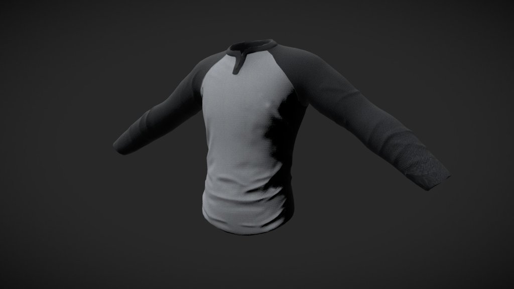 Baseball T-Shirt - 3D model by Aaron Vantrees (@NinjaStreak456 ...