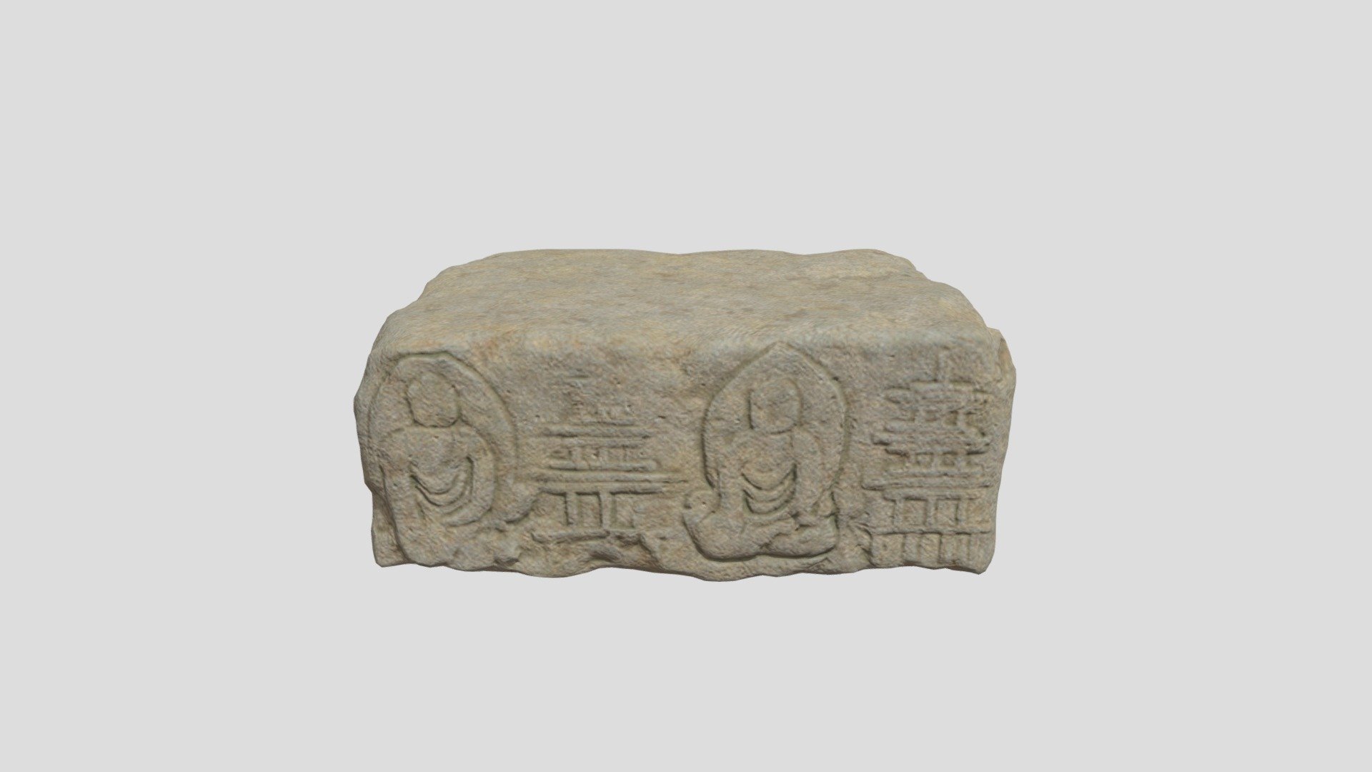 Brick with Buddha and Stupa Design - Download Free 3D model by KOREA ...