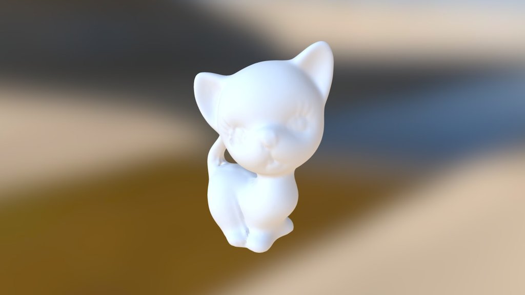 kitten - 3D model by KIRAKIRA [d4addf7] - Sketchfab