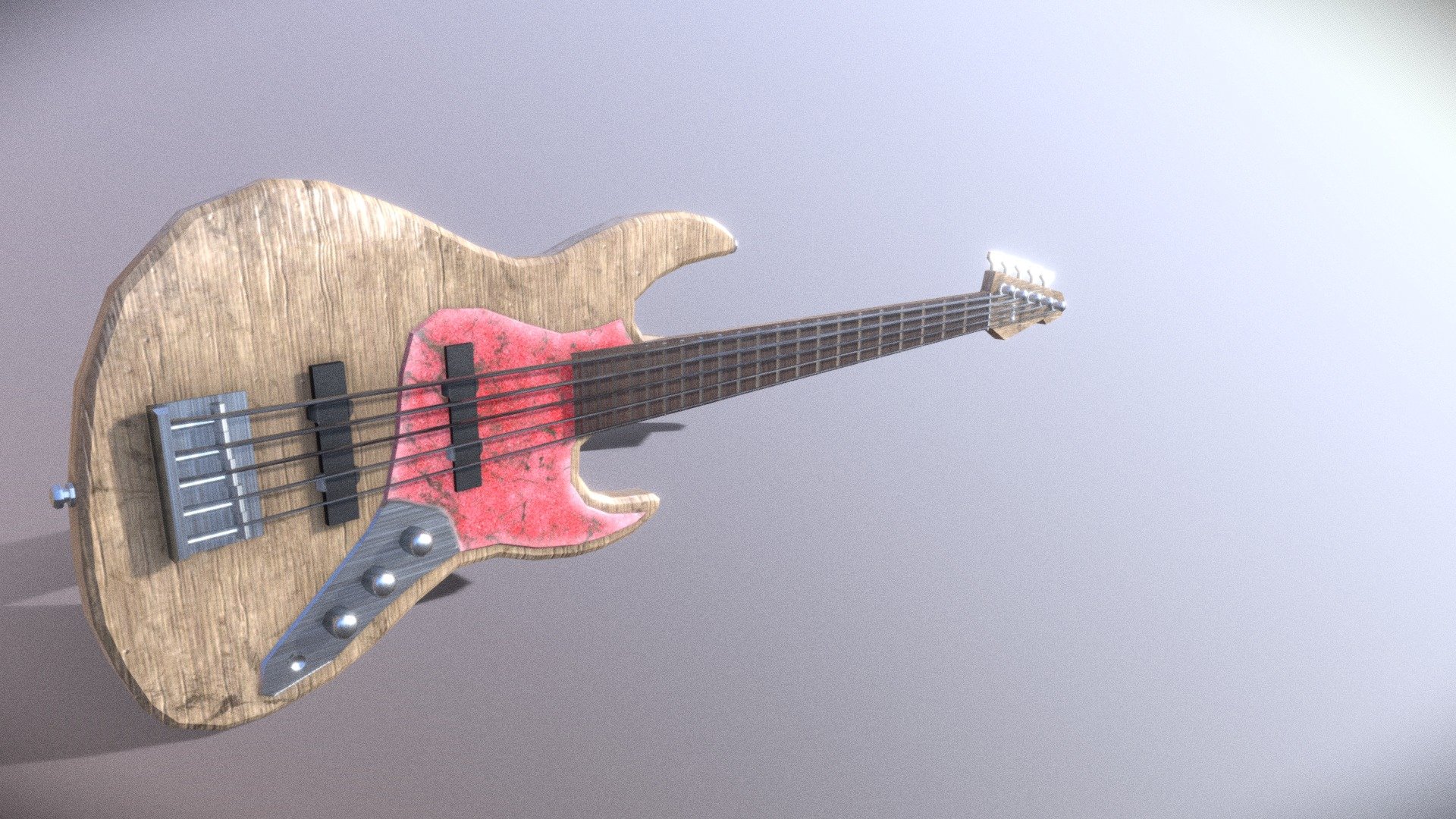 Bass guitar - 3D model by Daniel-Fang [d4adf8a] - Sketchfab